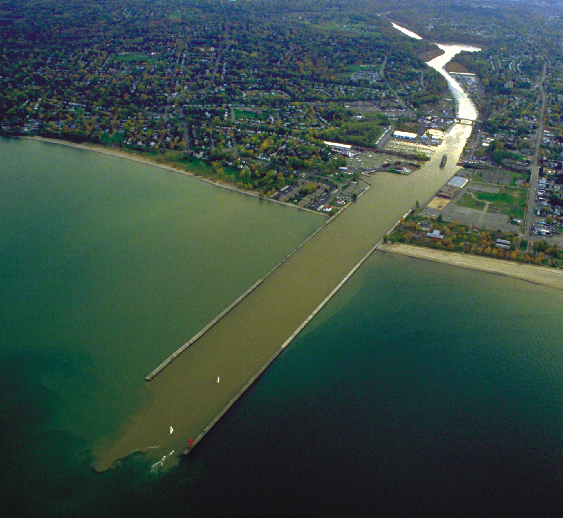 River Going Into Lake