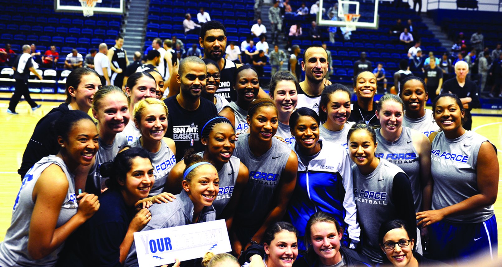 Spurs practicing at Clune Arena Oct. 2