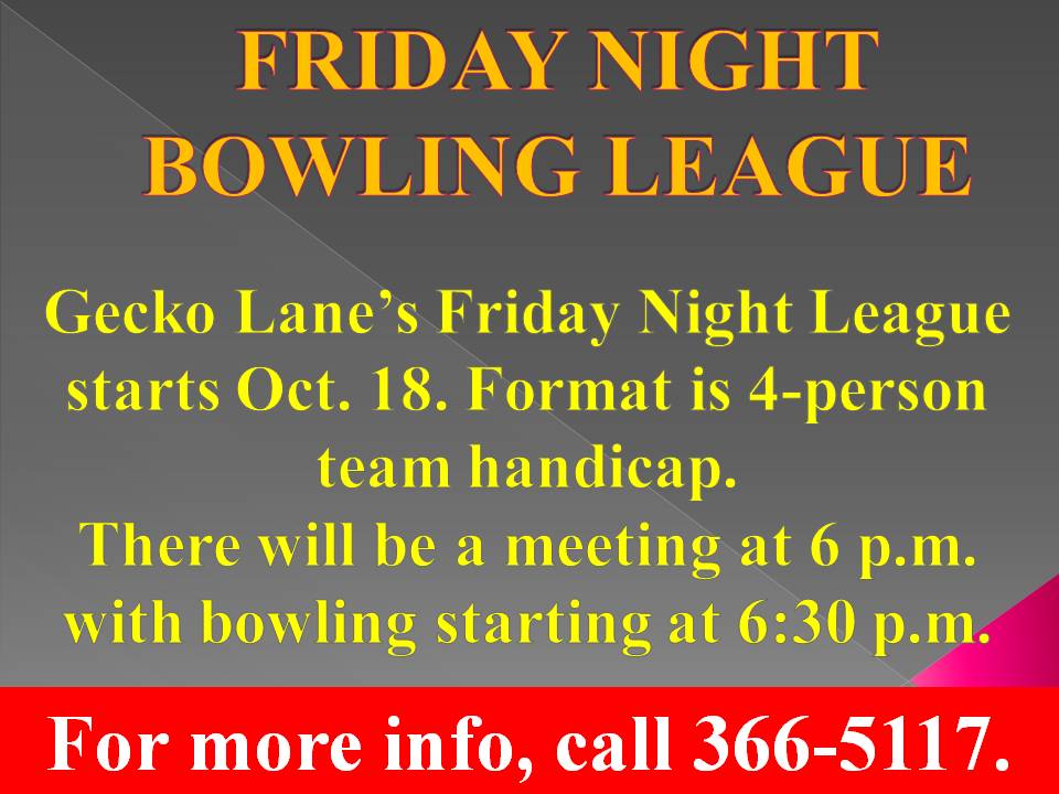Friday Night Bowling League