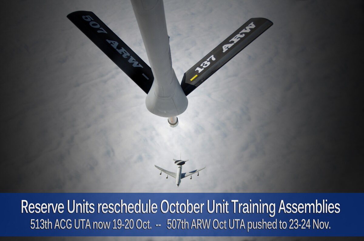 Reserve Units reschedule October Unit Training Assemblies > 507th Air ...