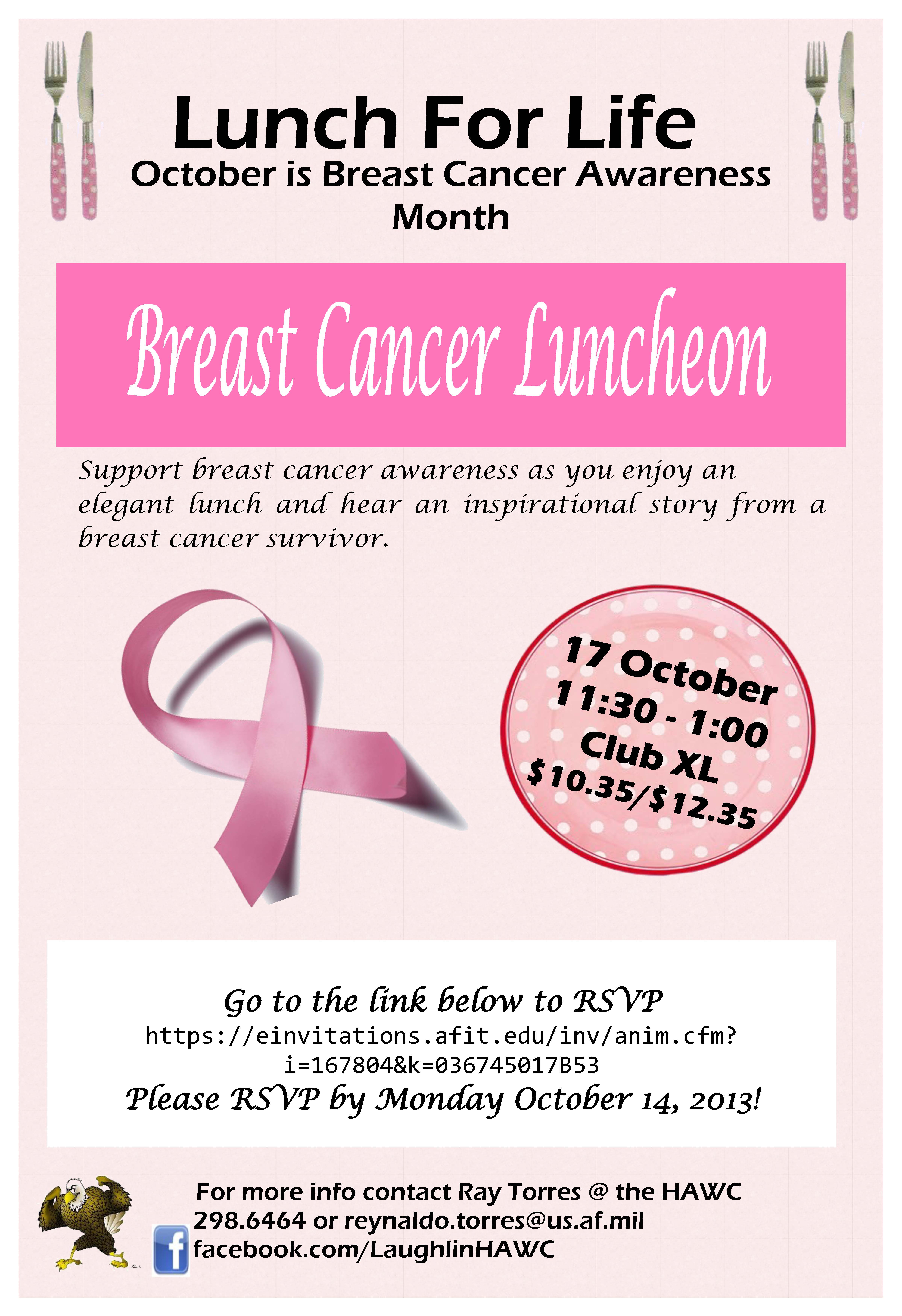 Team XL members host Breast Cancer Awareness Luncheon > Laughlin Air ...