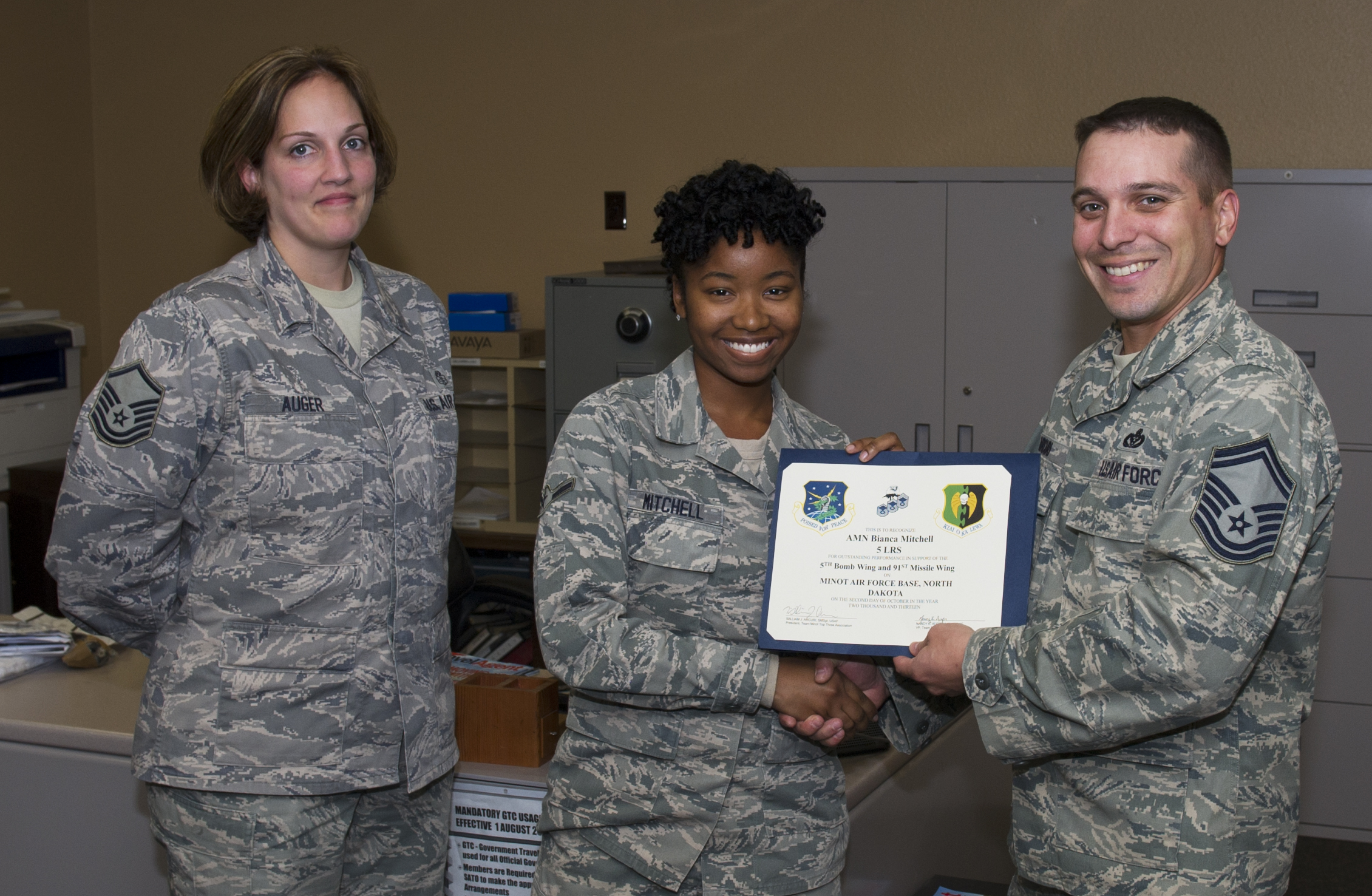 5th Lrs Airman Awarded By Top 3 Minot Air Force Base Article Display