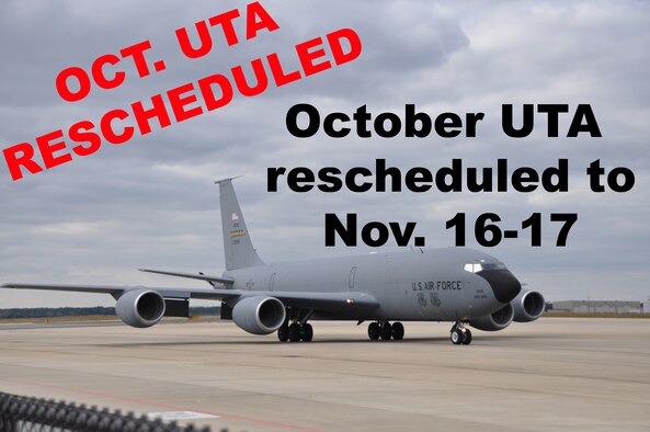October UTA rescheduled > 459th Air Refueling Wing > Article Display