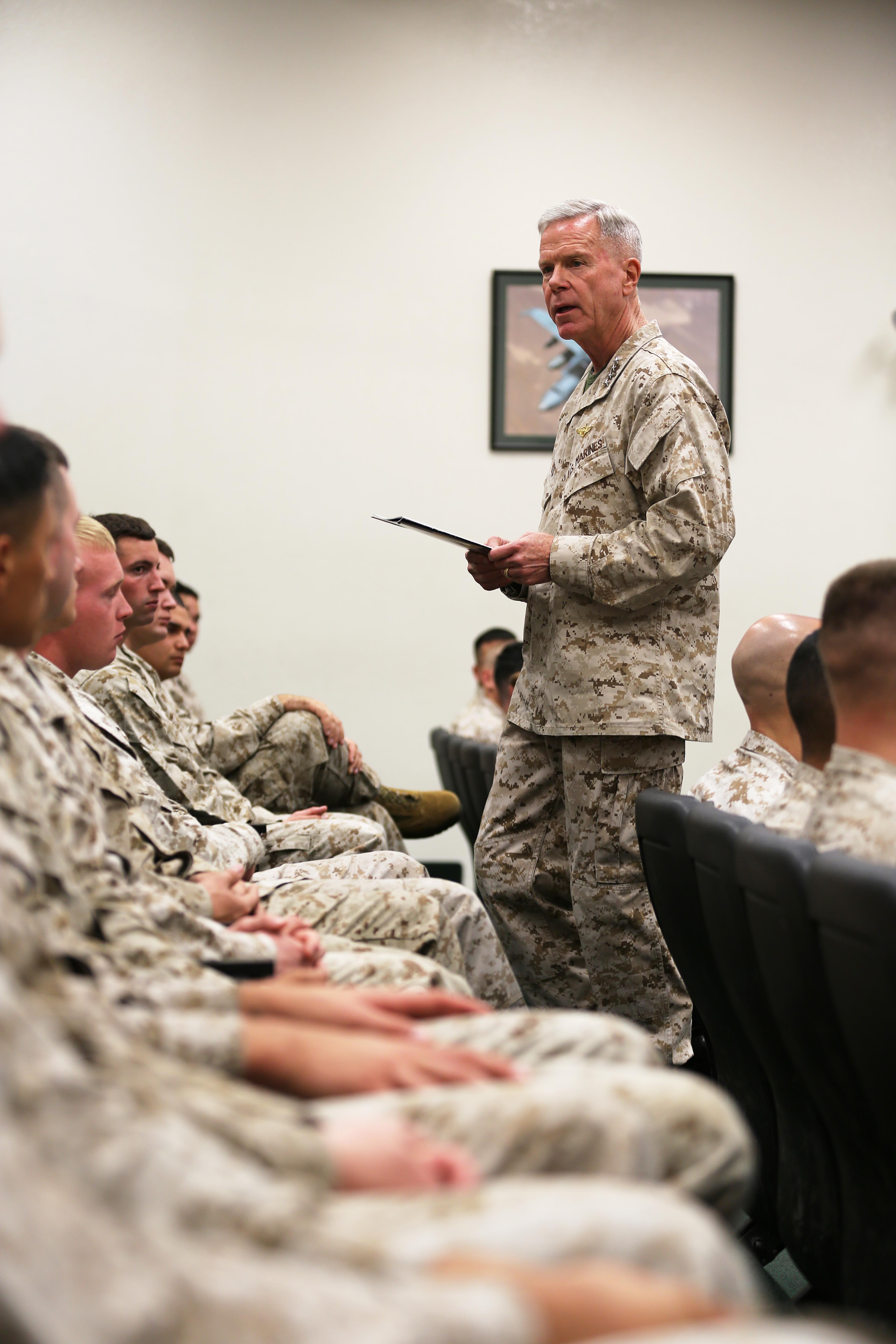 Commandant, First Lady and Sergeant Major of the Marine Corps visit 3rd MAW