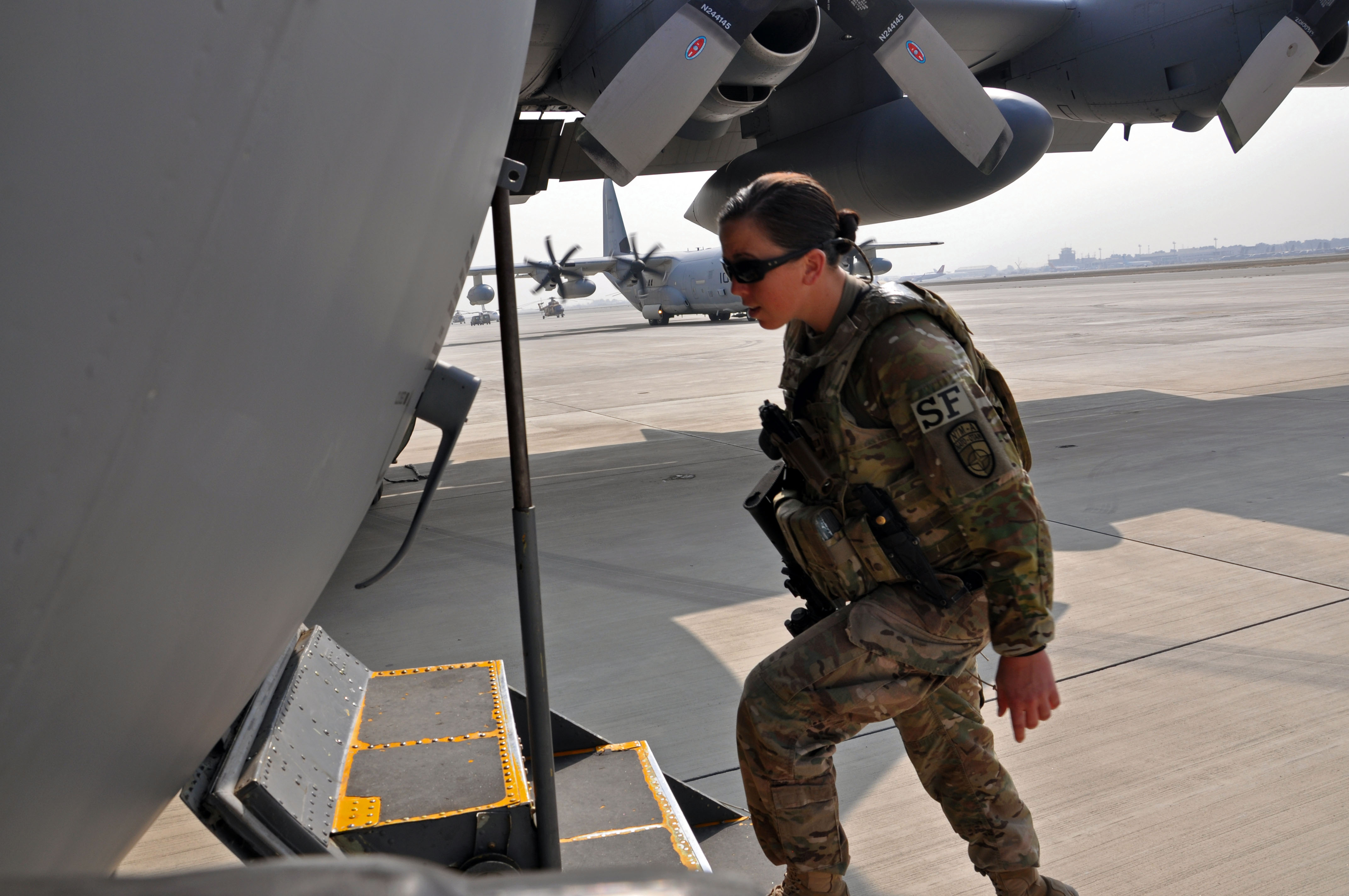 Defender provides overwatch and experiences first flight