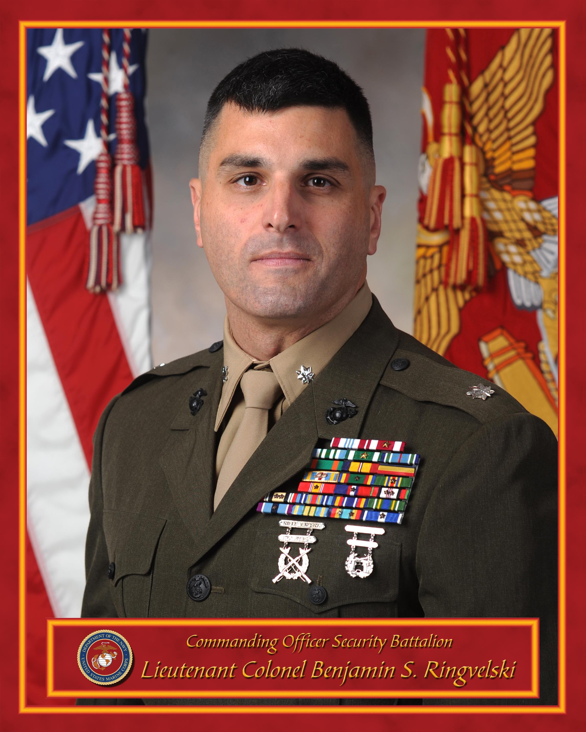 Lt. Col. Benjamin S. Ringvelski > Marine Corps Base Quantico > Biography