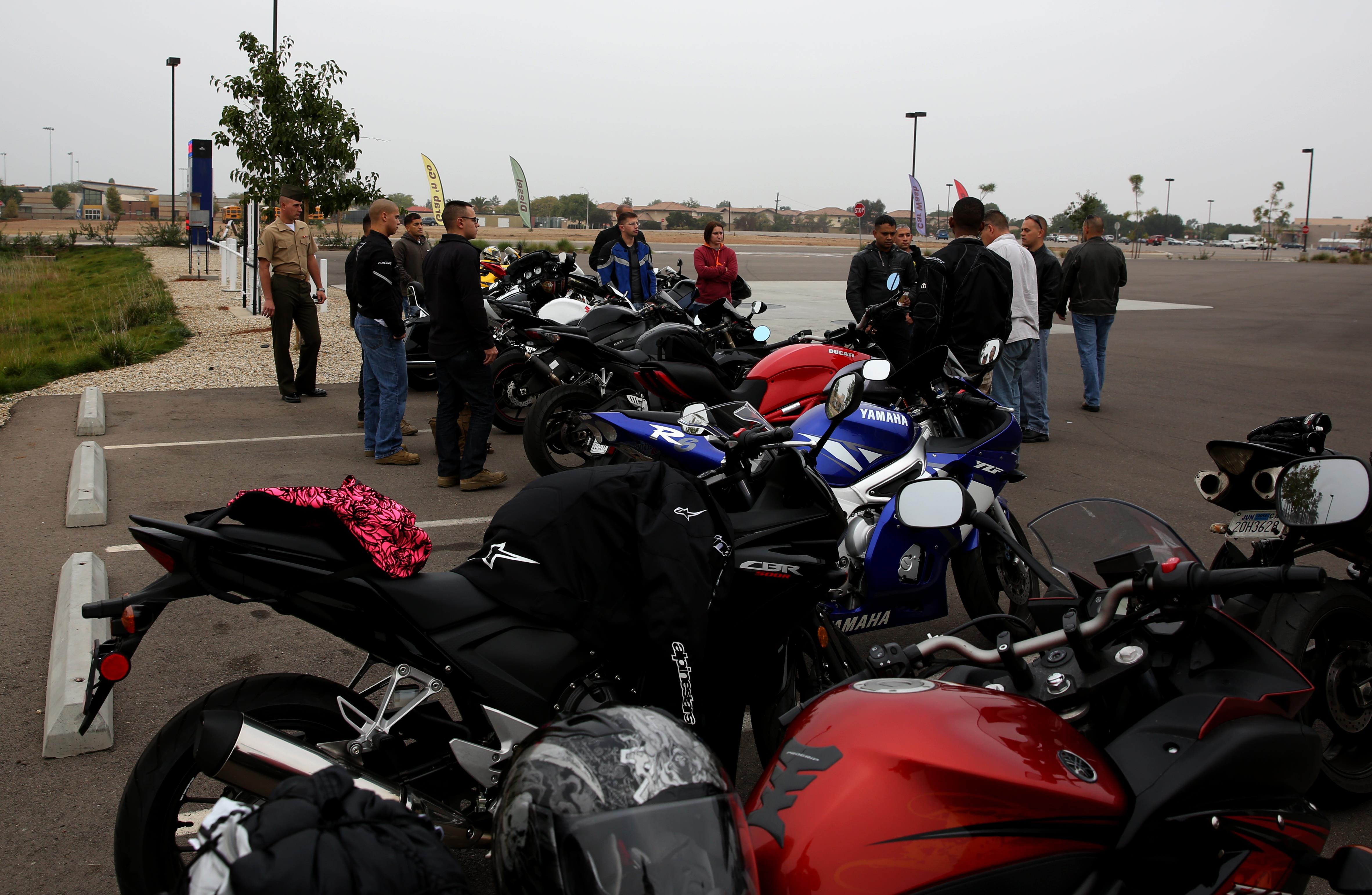 Station motorcycle club twists throttle on quarterly rides