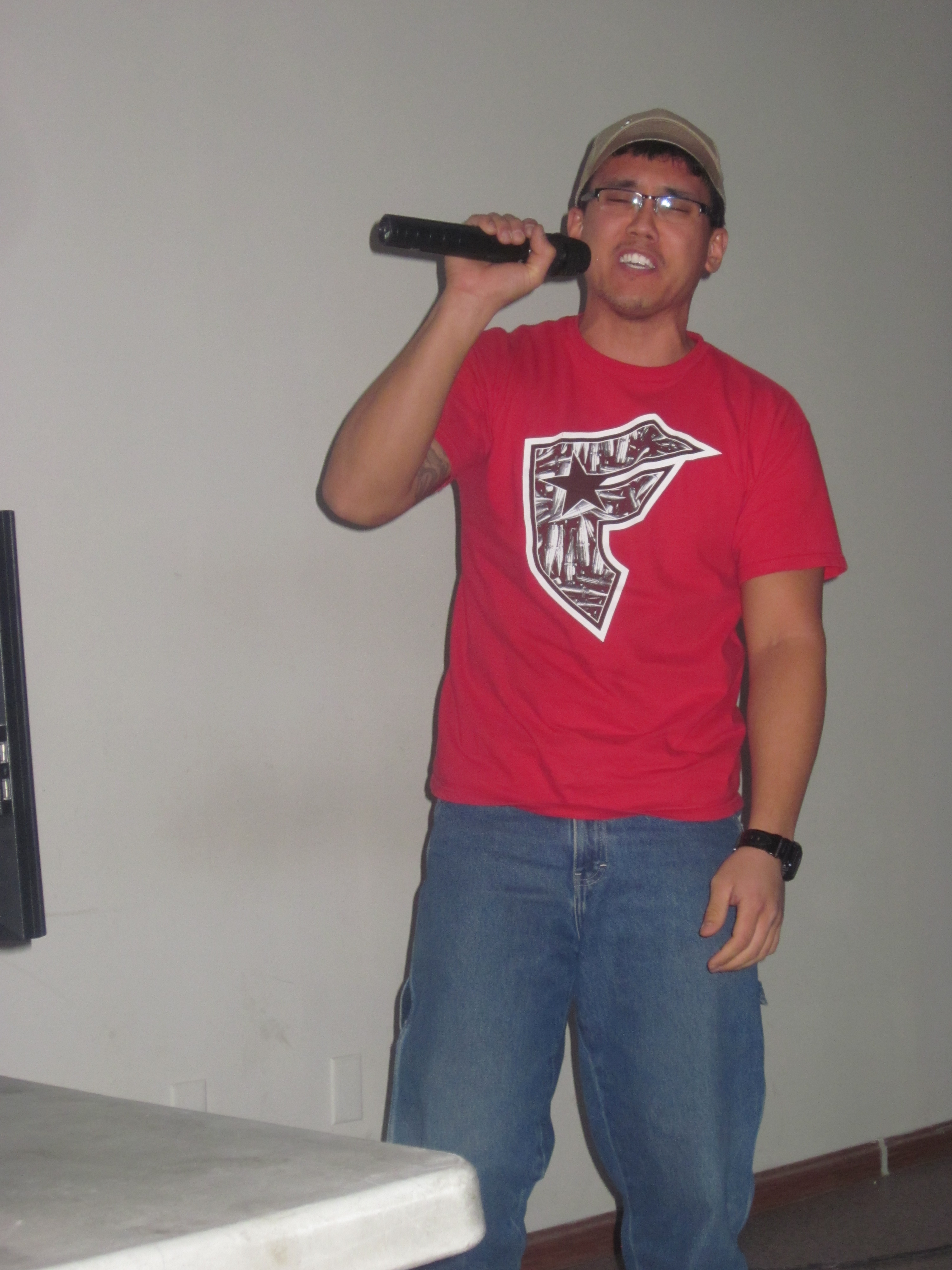 Karaoke singing held on Bagram > U.S. Air Forces Central > Display