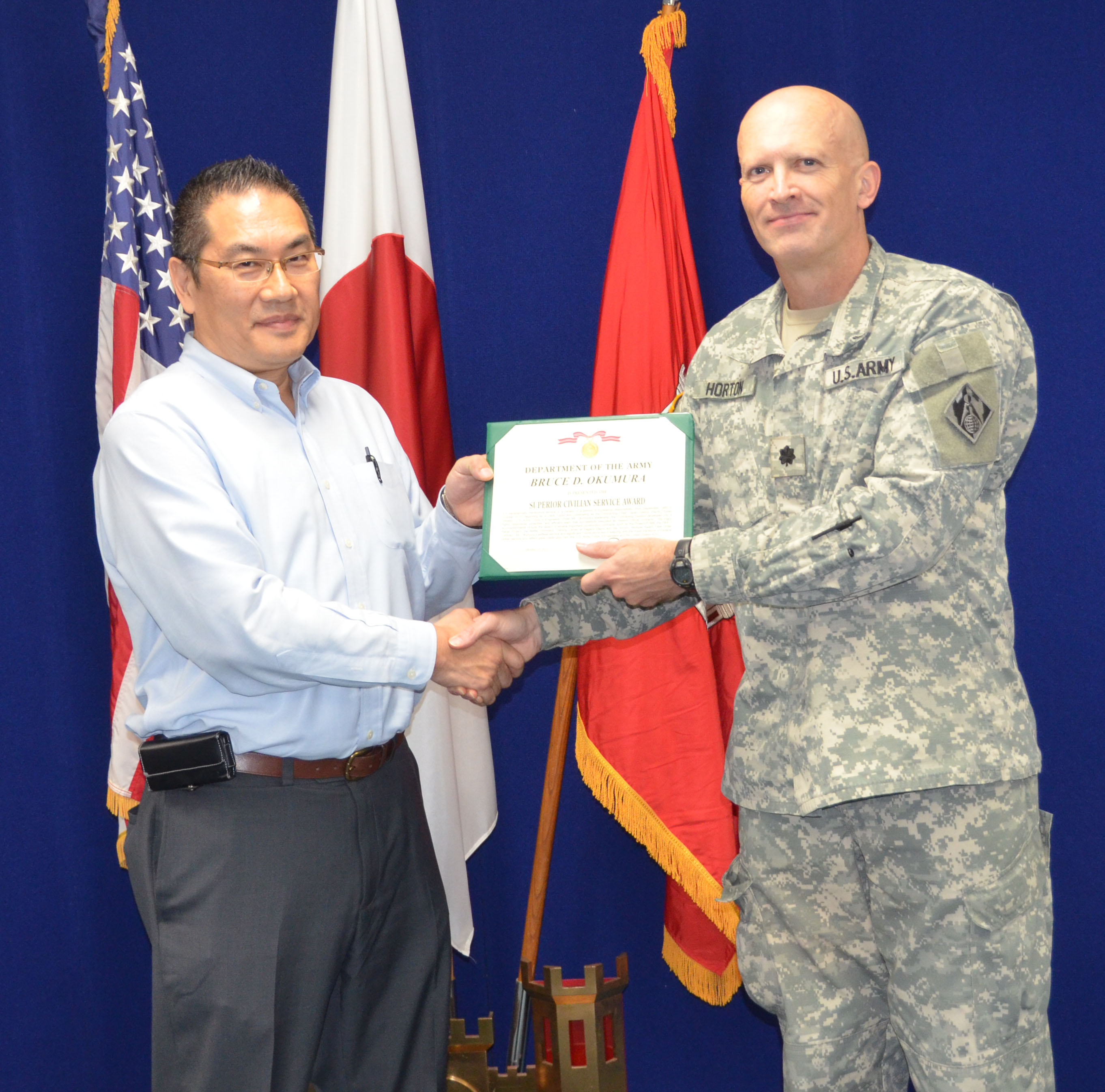 Contracting Chief Bruce Okumura departs Japan District