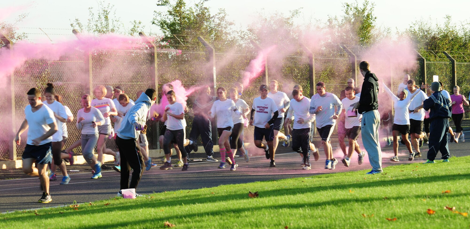 Color Run raises awareness of breast cancer > Royal Air Force ...