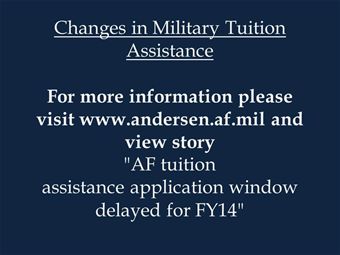 Changes in Military Tuition Assistance