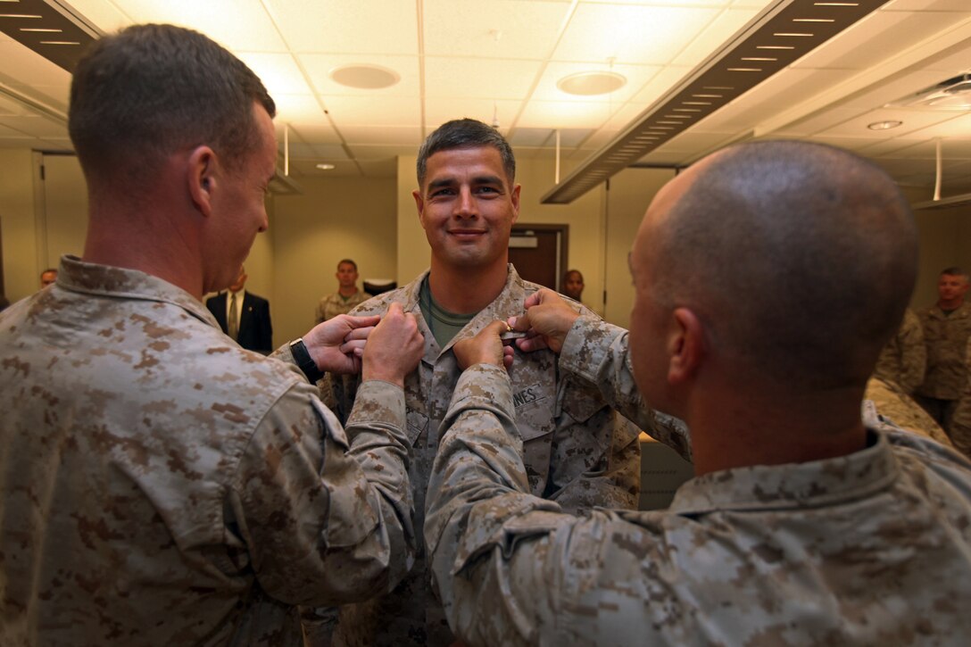 Major Cooper's Promotion Ceremony