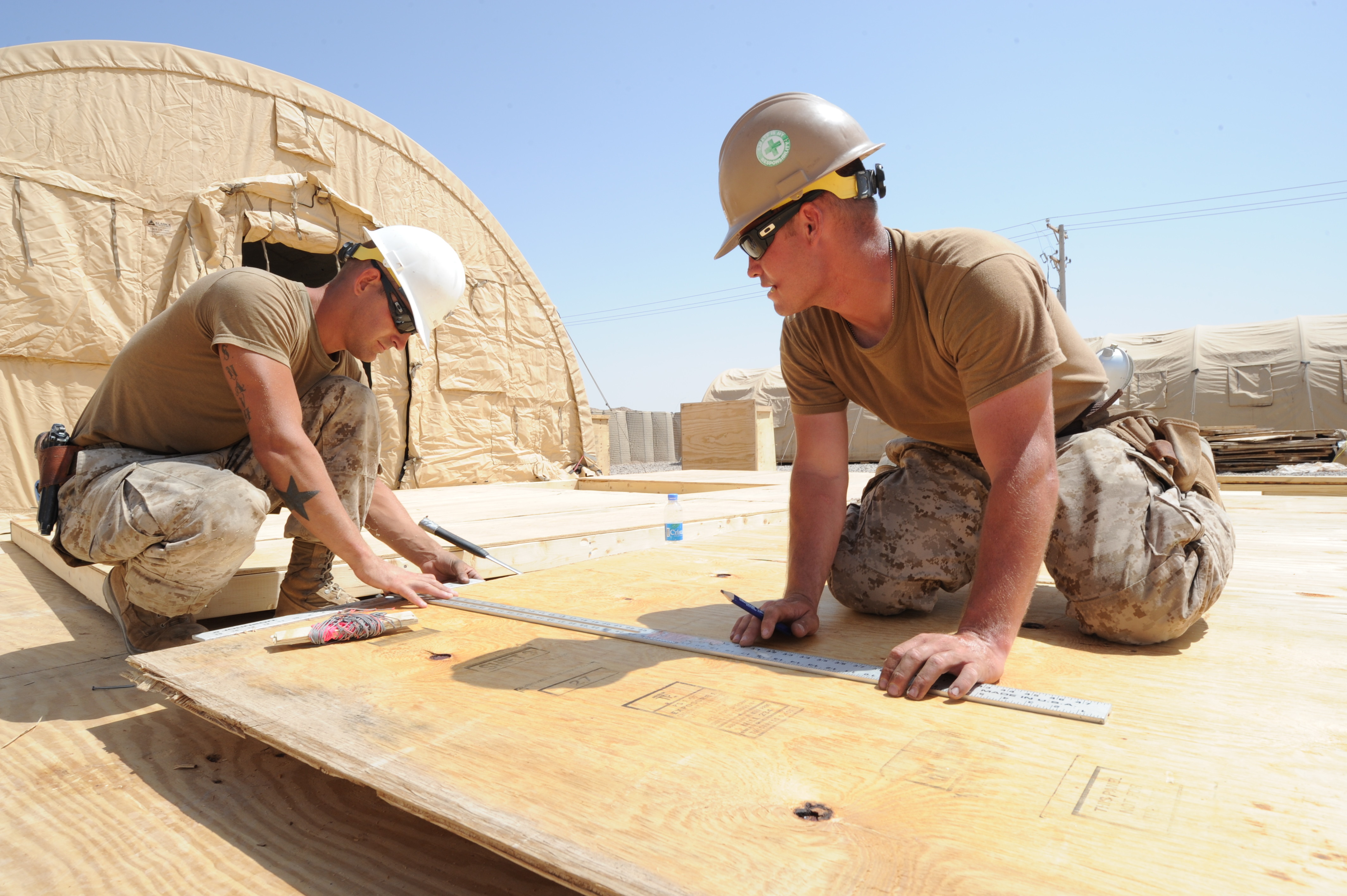Mission Ready: NMCB 15 Construct New HQ for Army > Seabee Magazine ...
