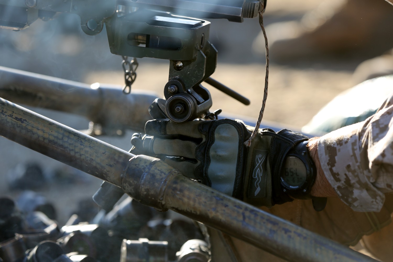 Infantrymen refine machine gun marksmanship