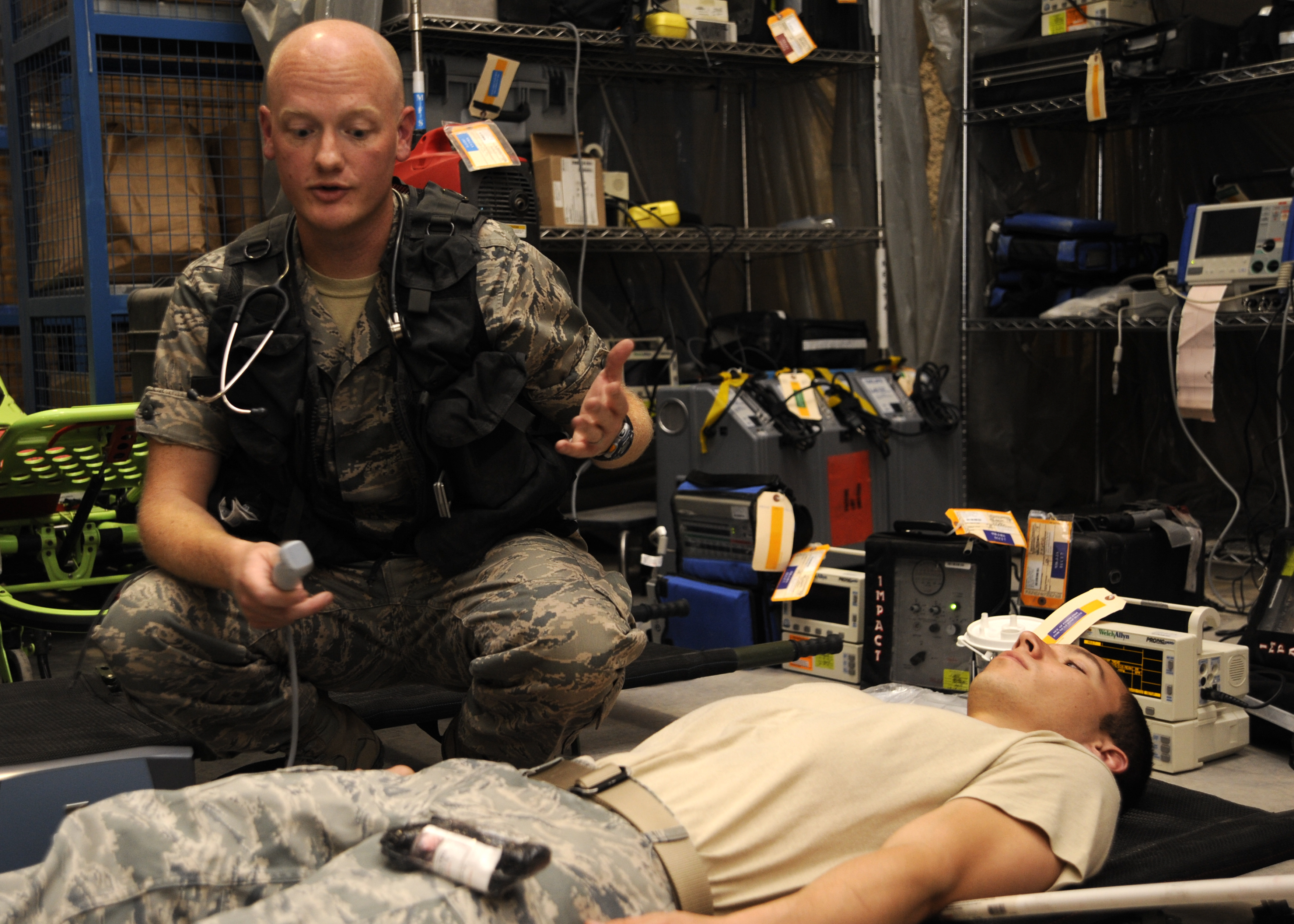 Forward medical teams train, provide critical care