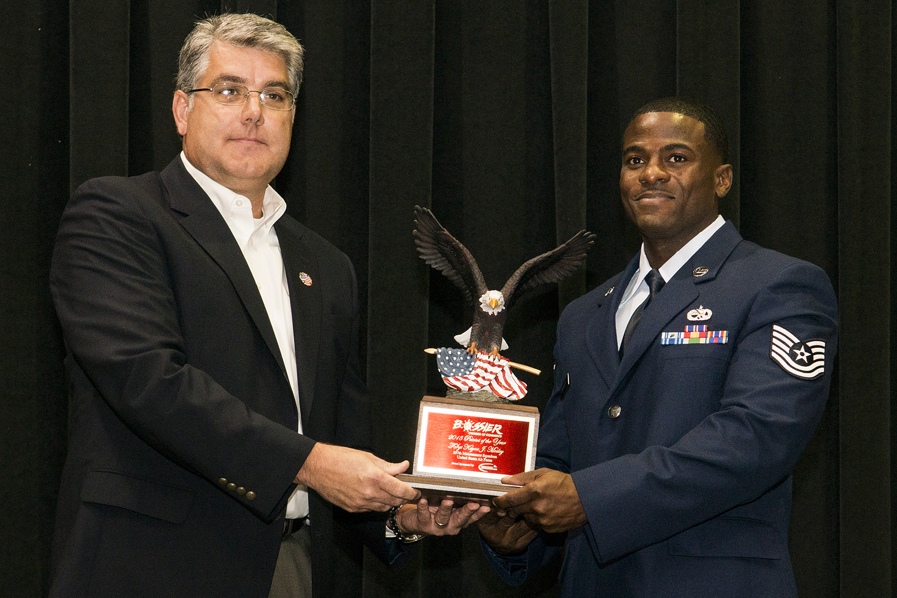 Moseley takes home 2013 Patriot Award > 307th Bomb Wing > Article Display