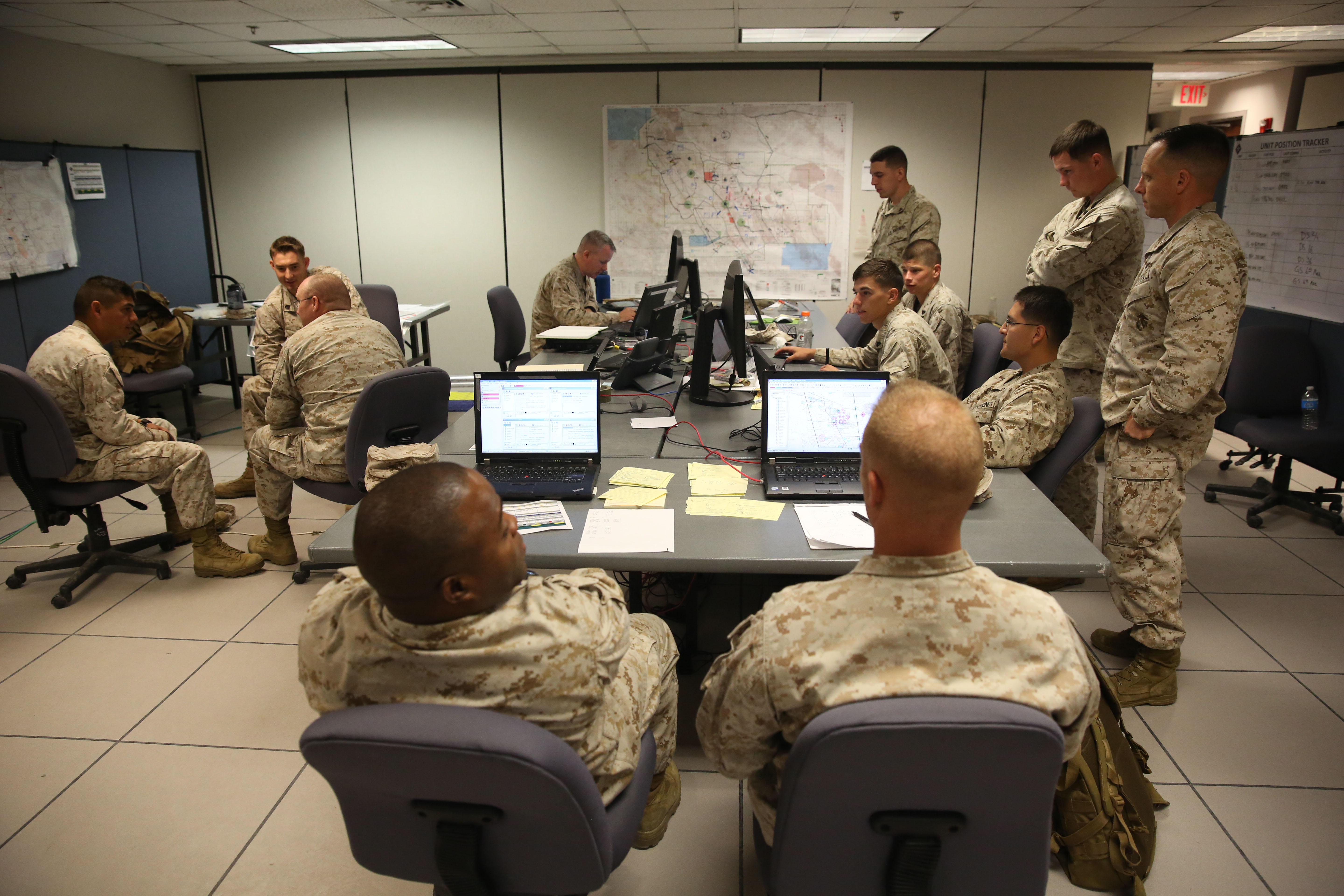 6th Marines simulates combat situation