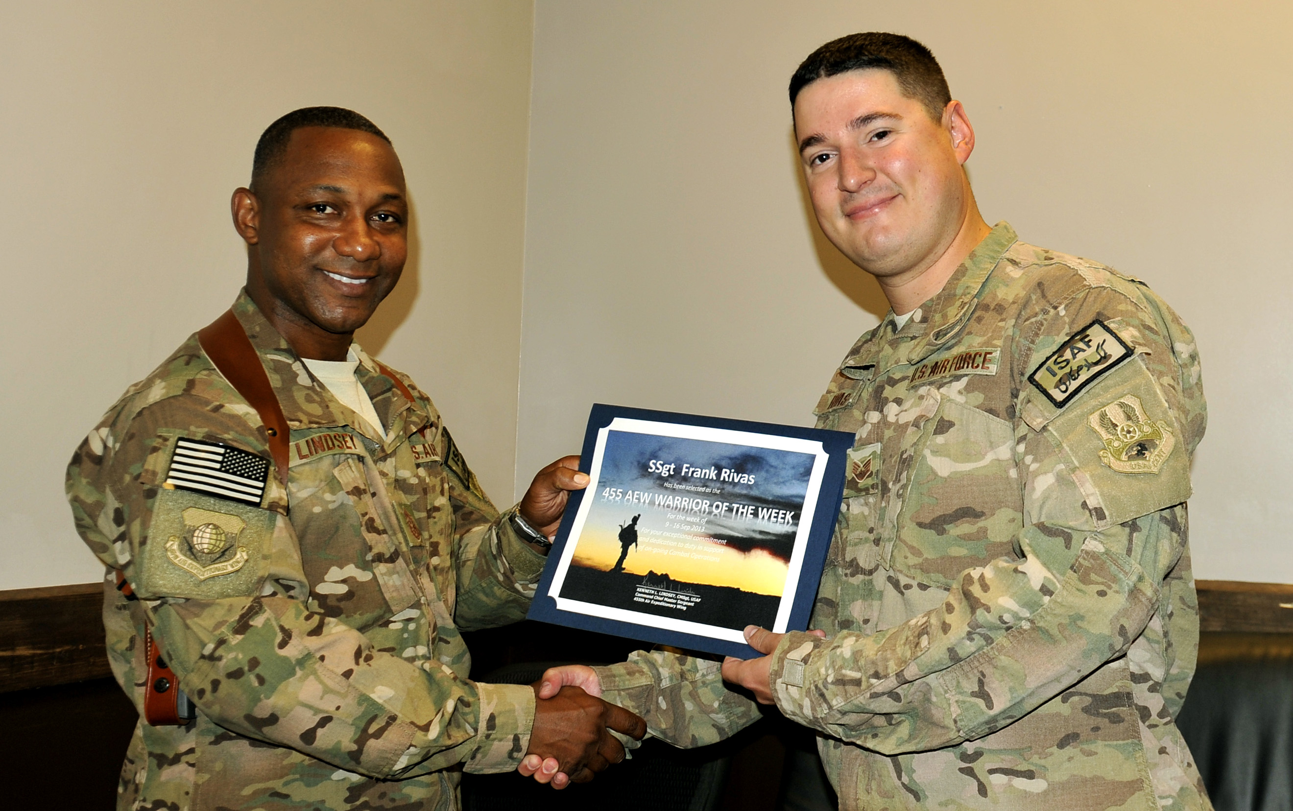 'Warrior of the Week' Staff Sgt. Frank Rivas > U.S. Air Forces Central ...