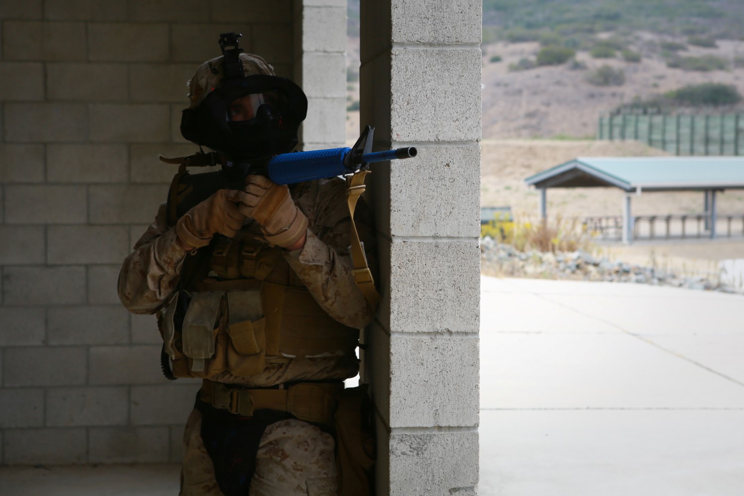 First of the First strike first during urban warfare training