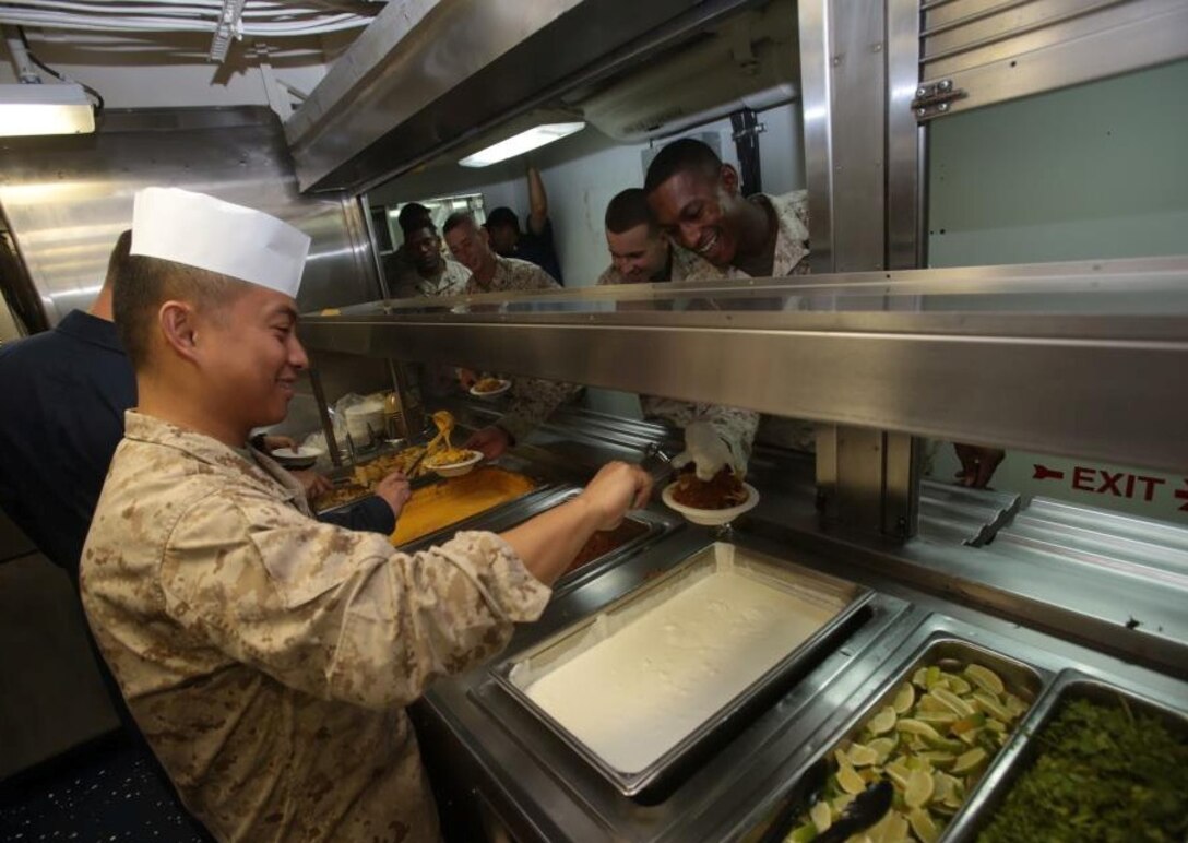 Nacho Night aboard USS Harpers Ferry