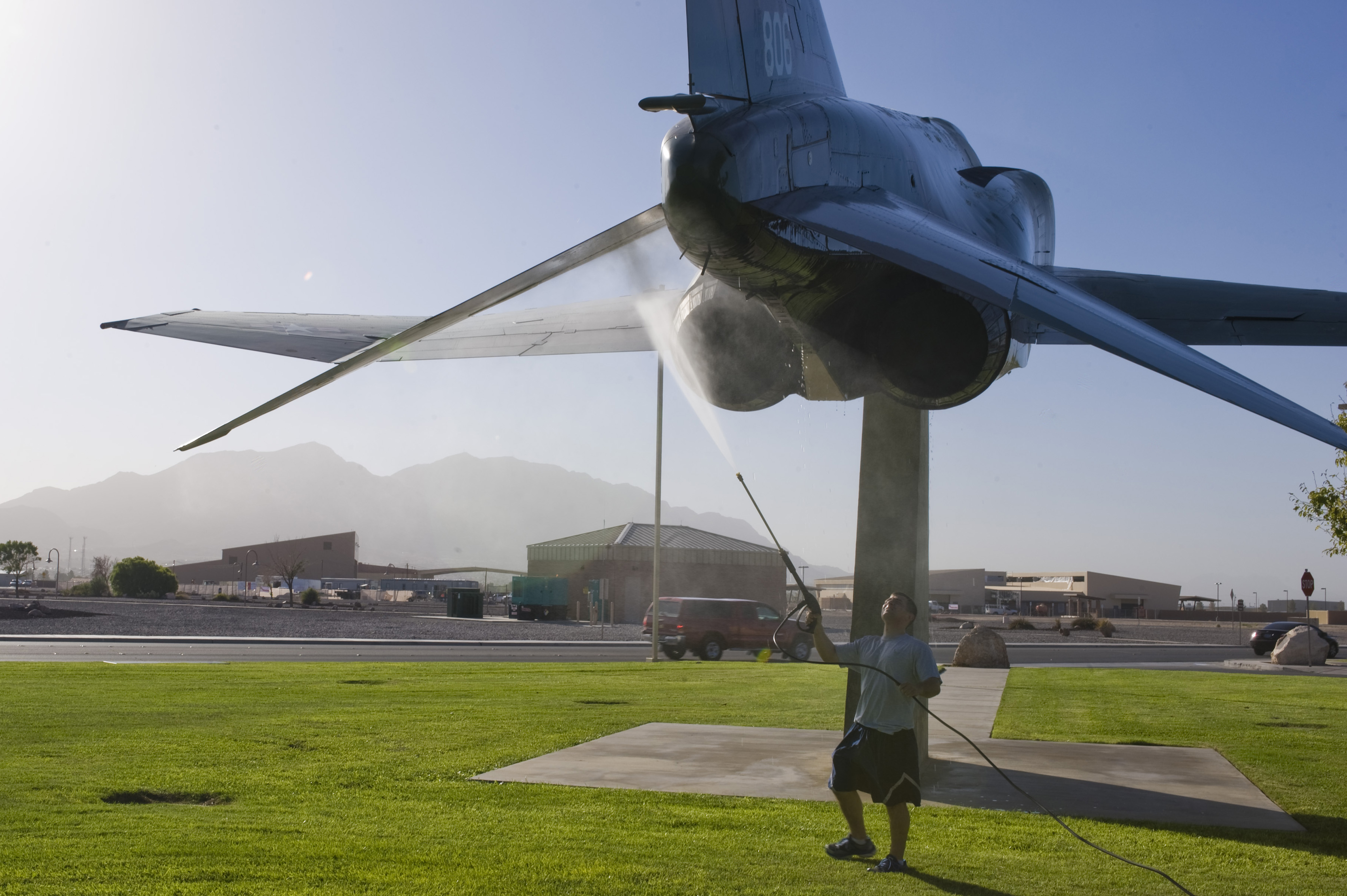 414th CTS Airmen wash Freedom Park aircraft > Nellis Air Force Base > News