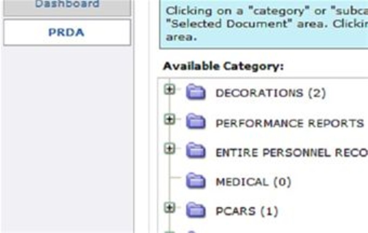 Airmen directed to visit PRDA to view personnel records > Air Reserve ...