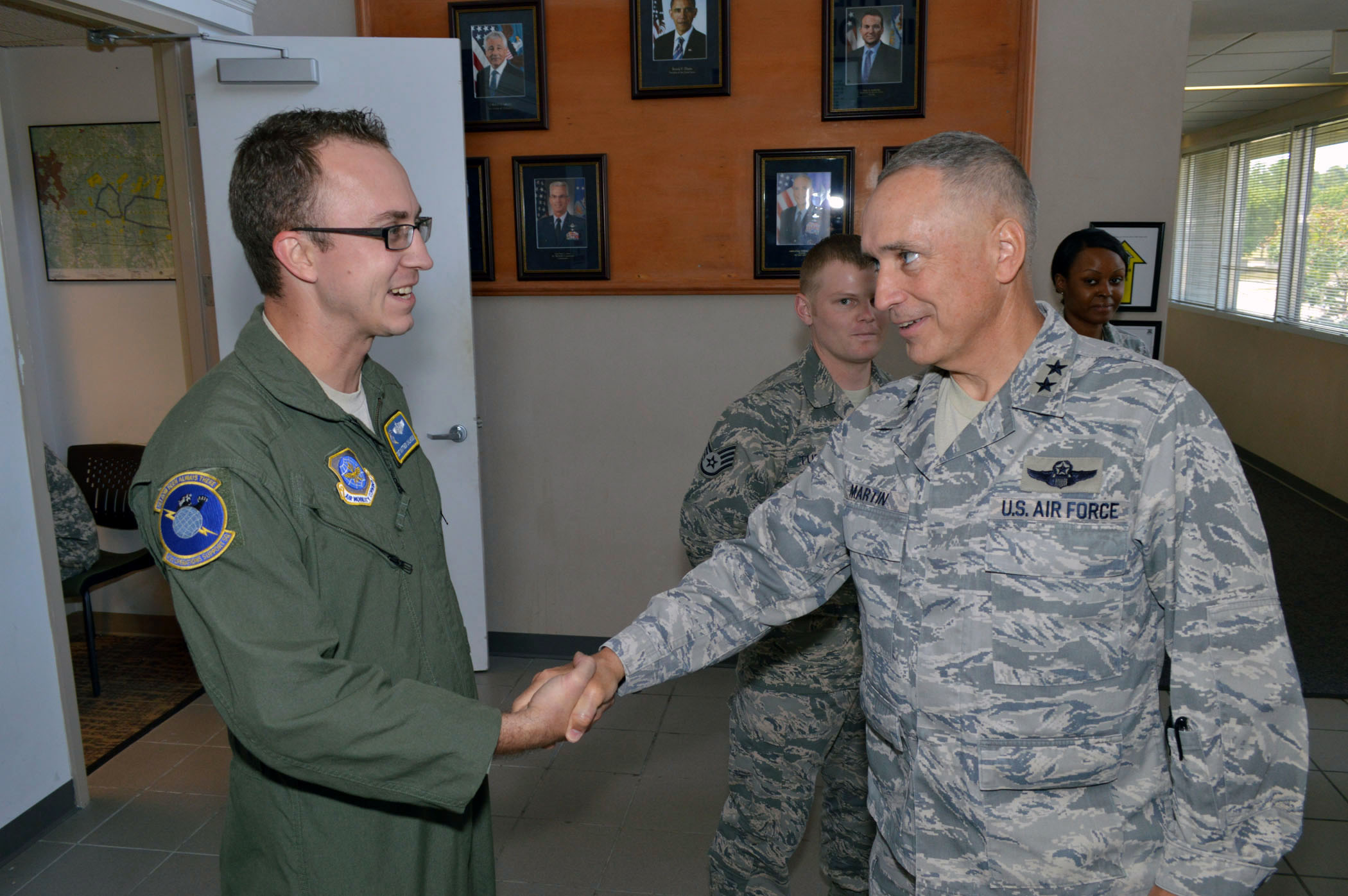 Expeditionary Center commander visits Pope AAF