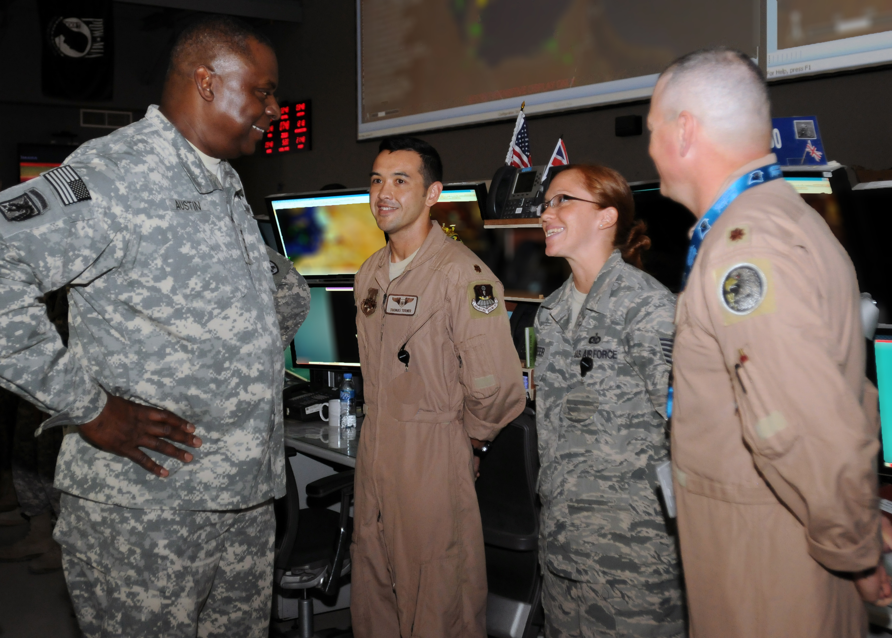 USCENTCOM Commander thanks Coalition CAOC team for supporting the fight ...