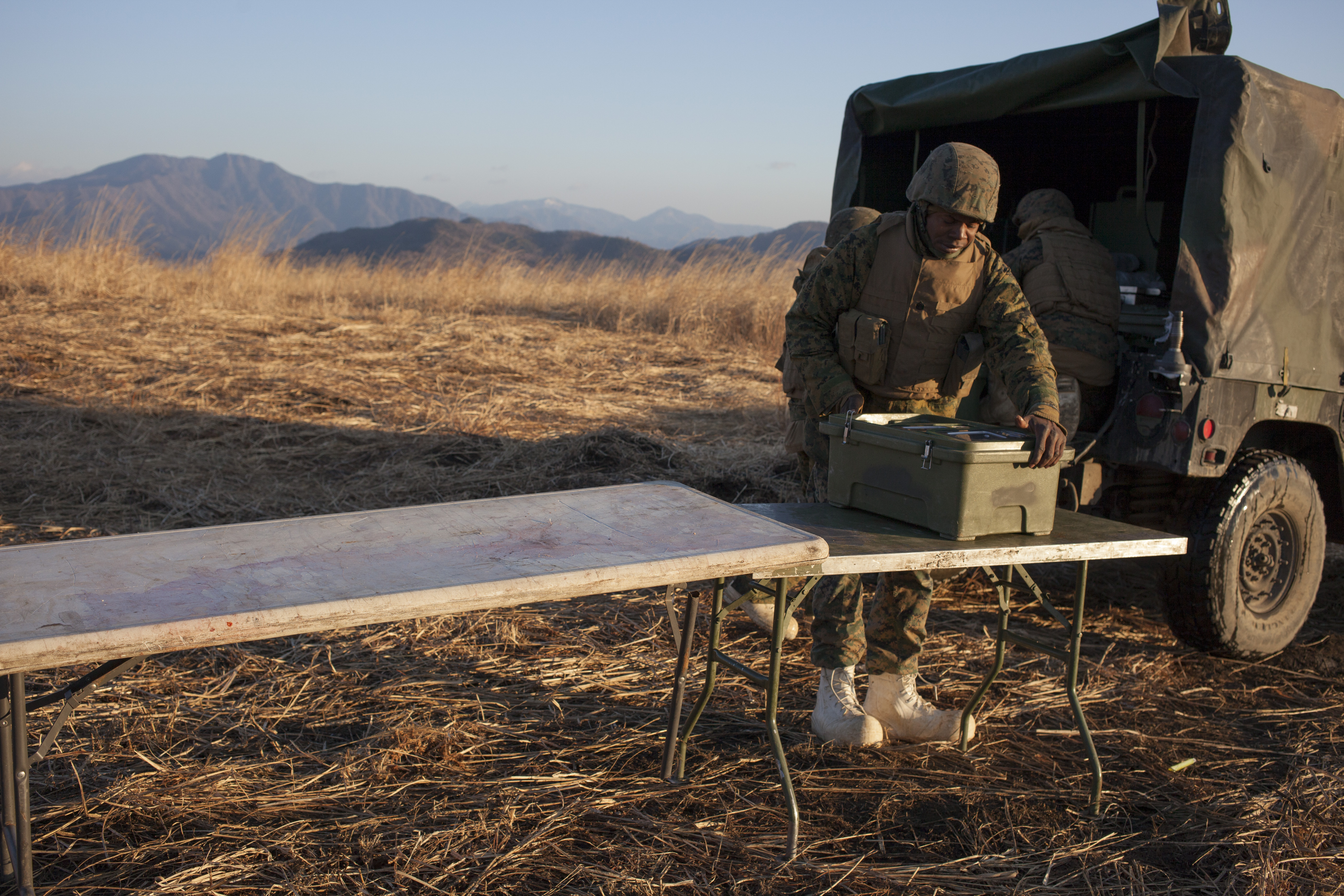 Logistics Platoon keeps food, water, fuel moving for artillery Marines ...