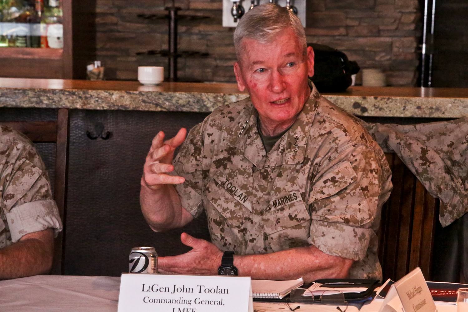 Commission meets with service members