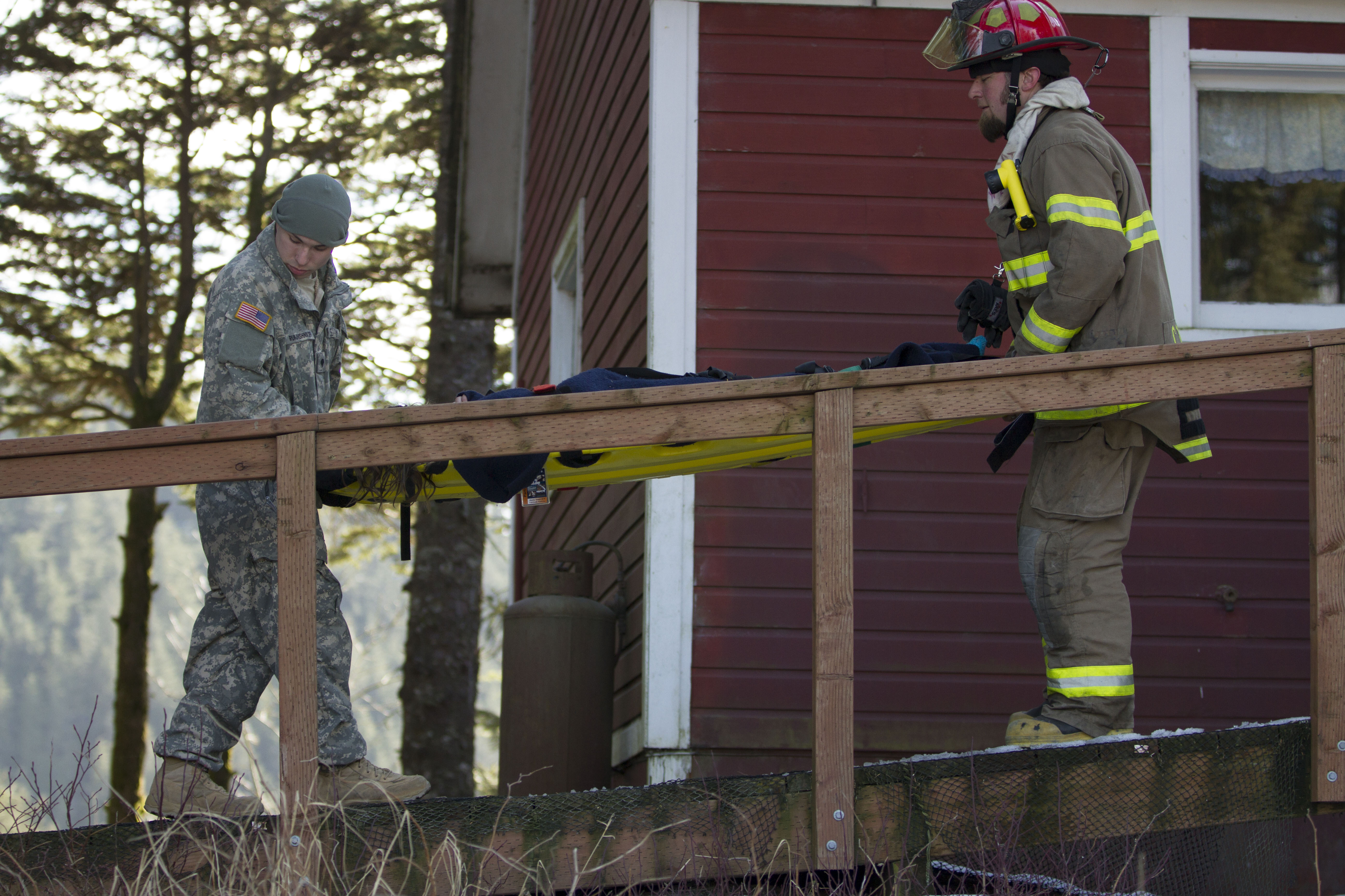 Girl Scouts help first responders train during Alaska Shield 14