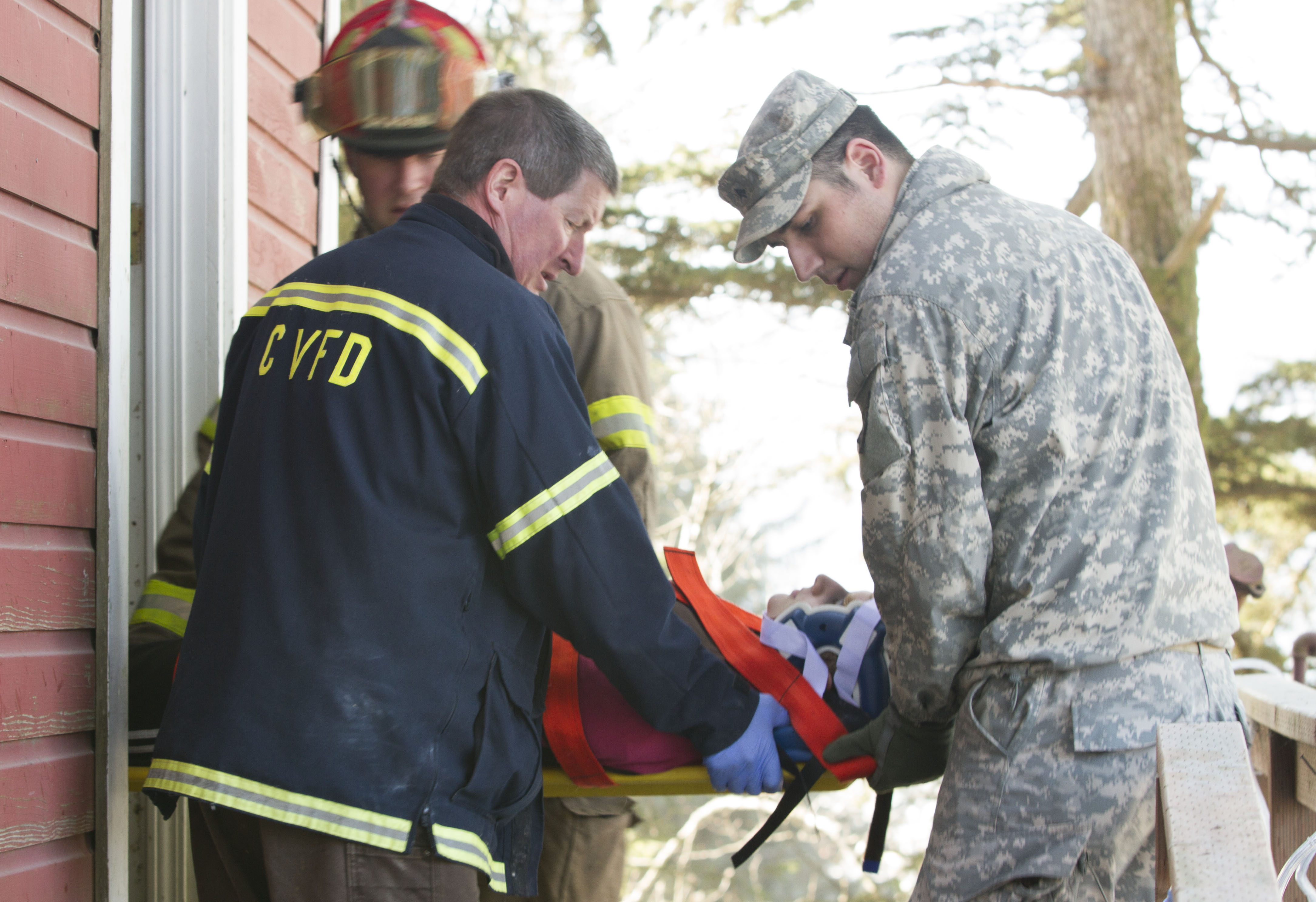 Girl Scouts help first responders train during Alaska Shield