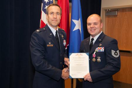 Tech. Sgt. Russell Logan receives MSM award