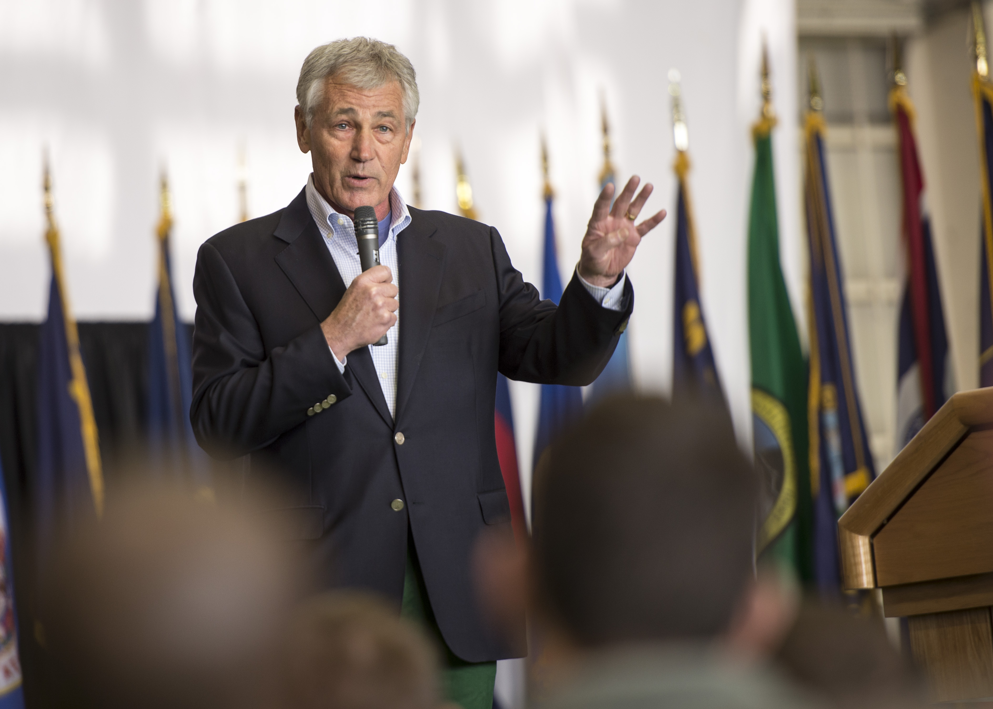Defense Secretary Chuck Hagel thanks bilateral forces for their service ...