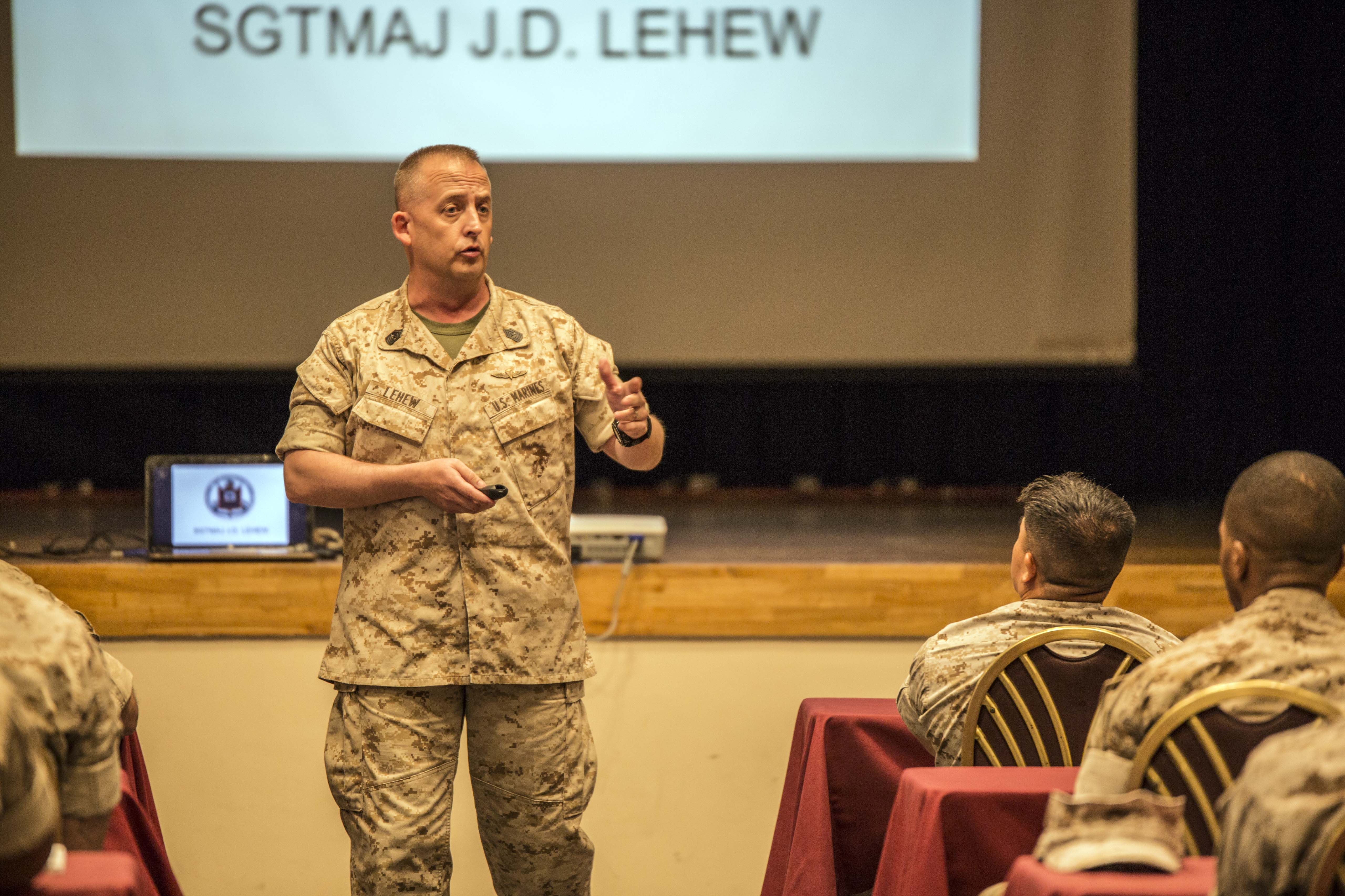 Seminar brings together senior enlisted Marines on Okinawa