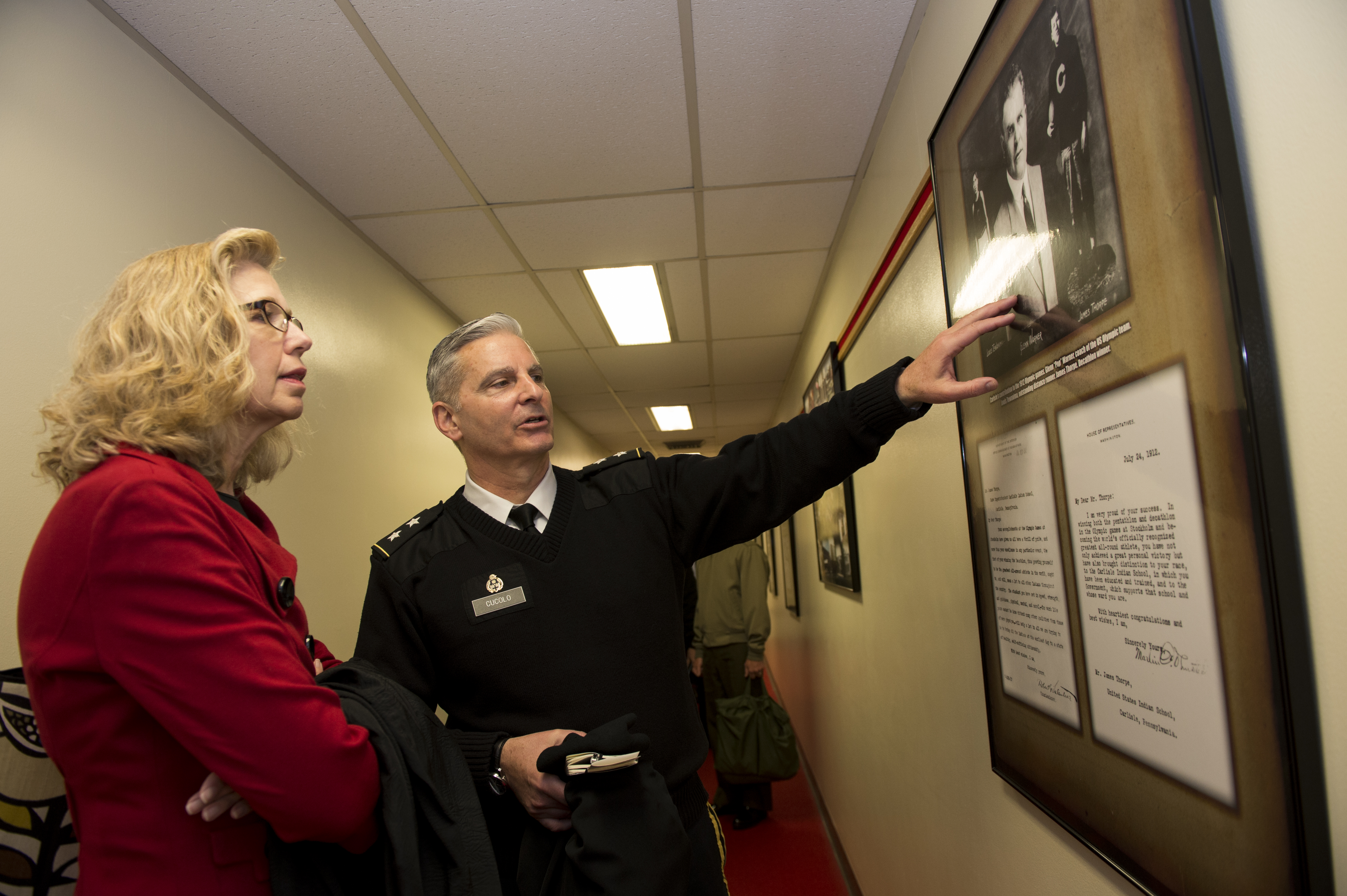 Acting Deputy Defense Secretary Christine H. Fox meets with Army Maj ...