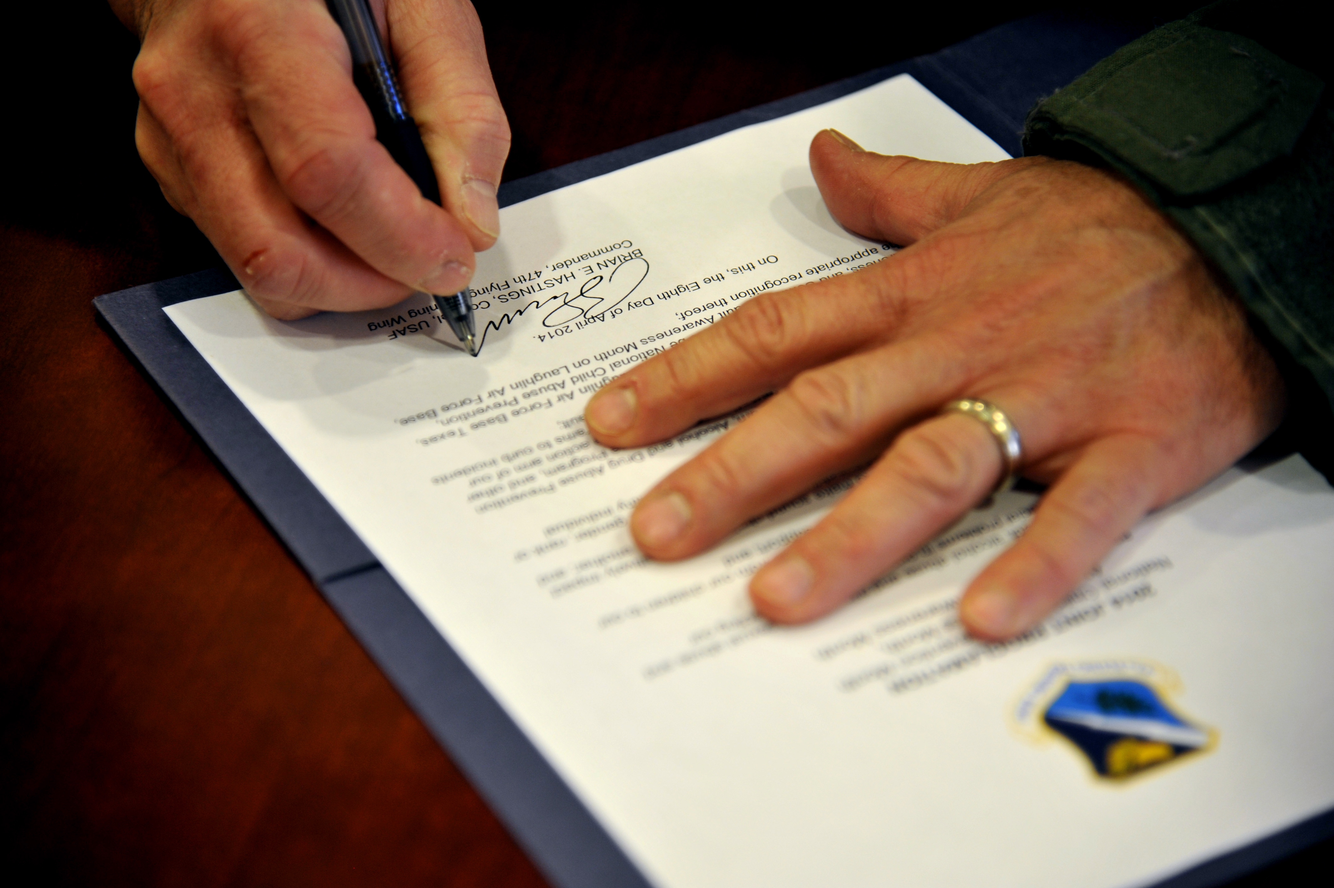 2014 Joint Proclamation signing