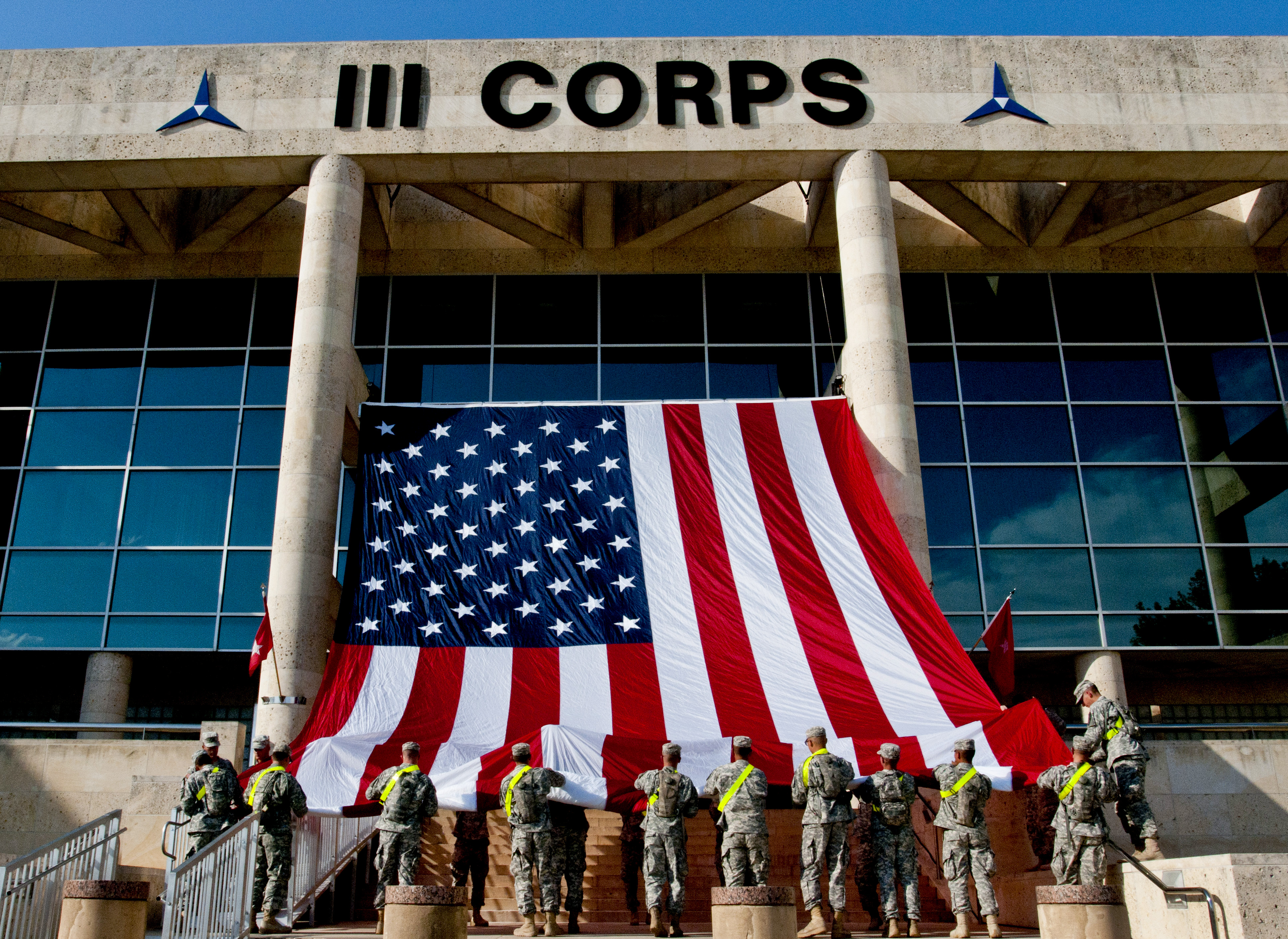 Michelle Obama At Flag Ceremony