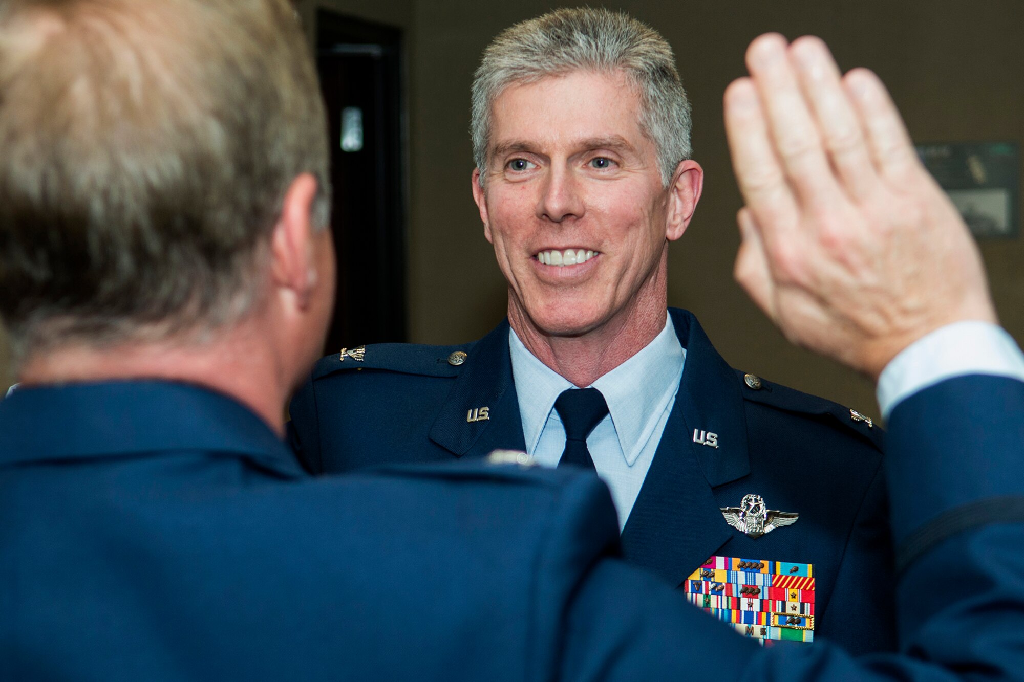 Col. Morriss gets pinned > 307th Bomb Wing > Article Display