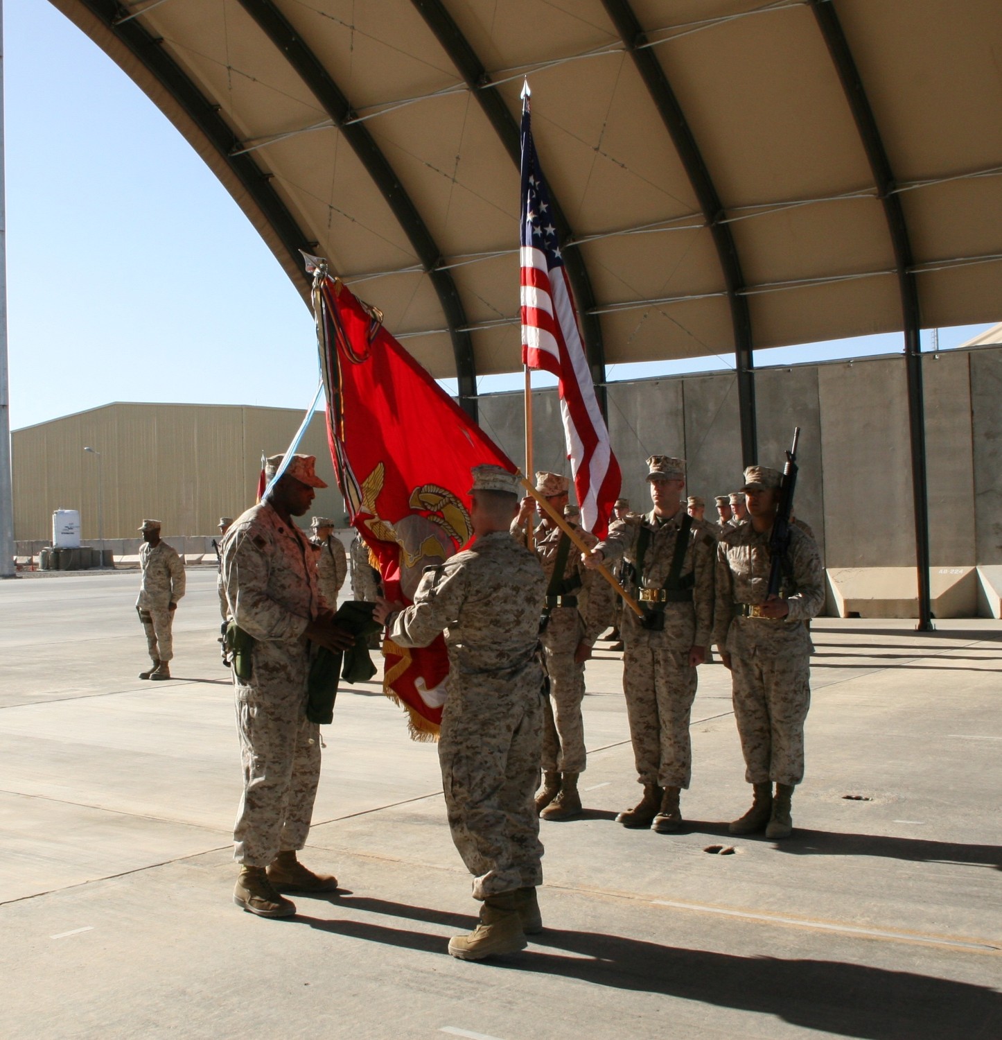 Marine Wing Support Squadron 372 transfers authority to MWSS-274 as ...