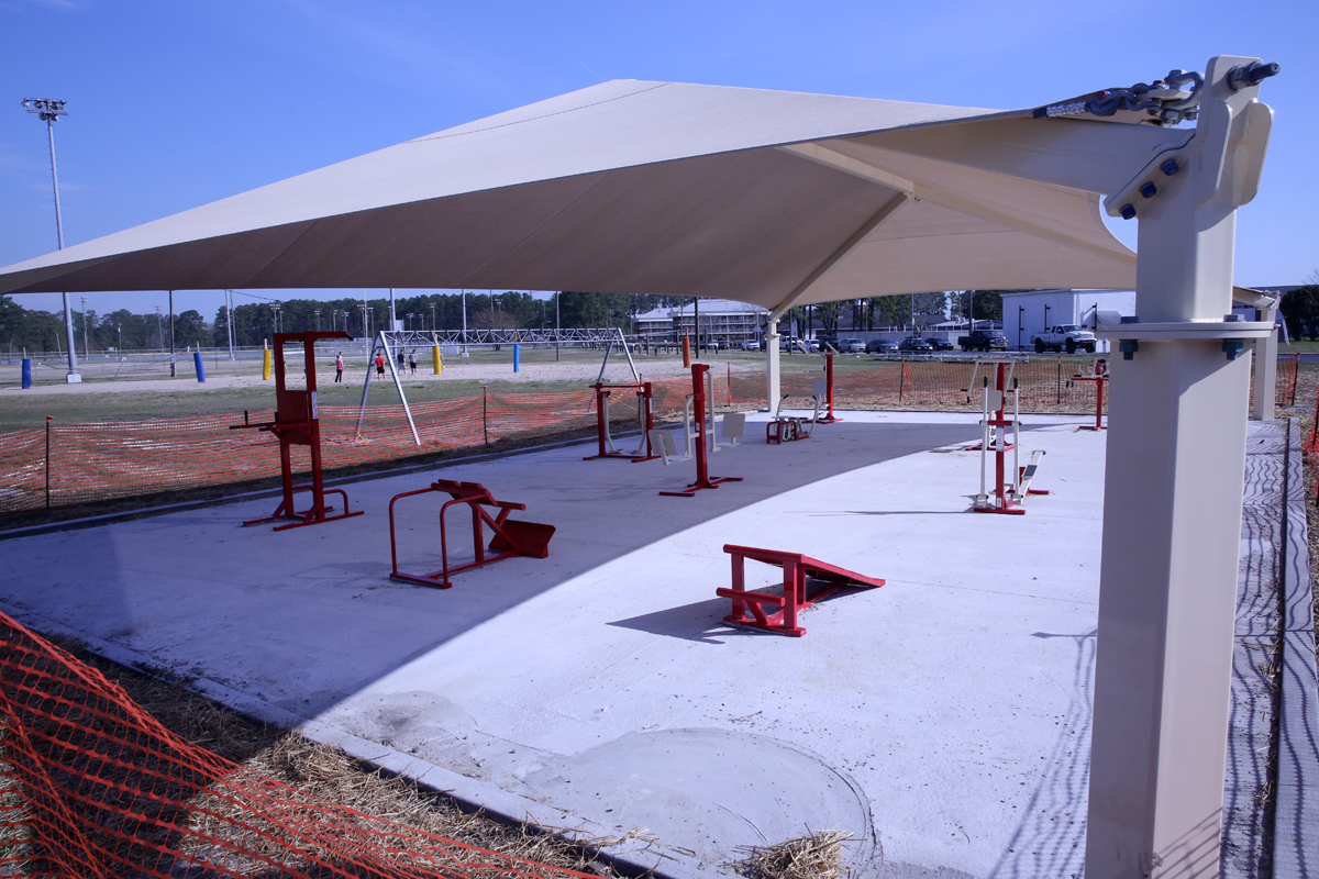 Cherry Point outdoor gyms near completion > Marine Corps Air Station ...