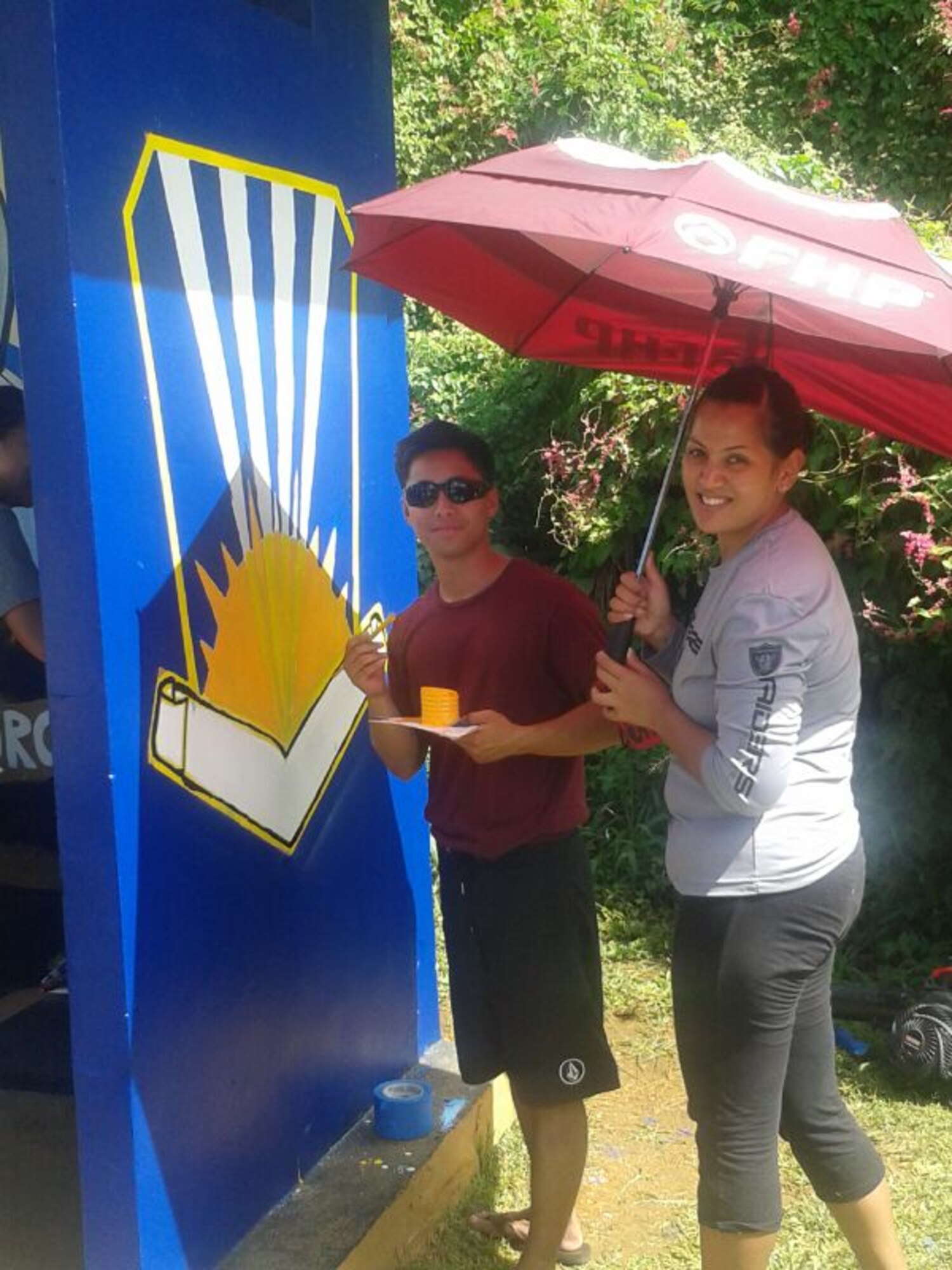 Development and Training Flight beautifies bus stops on Guam > 624th ...