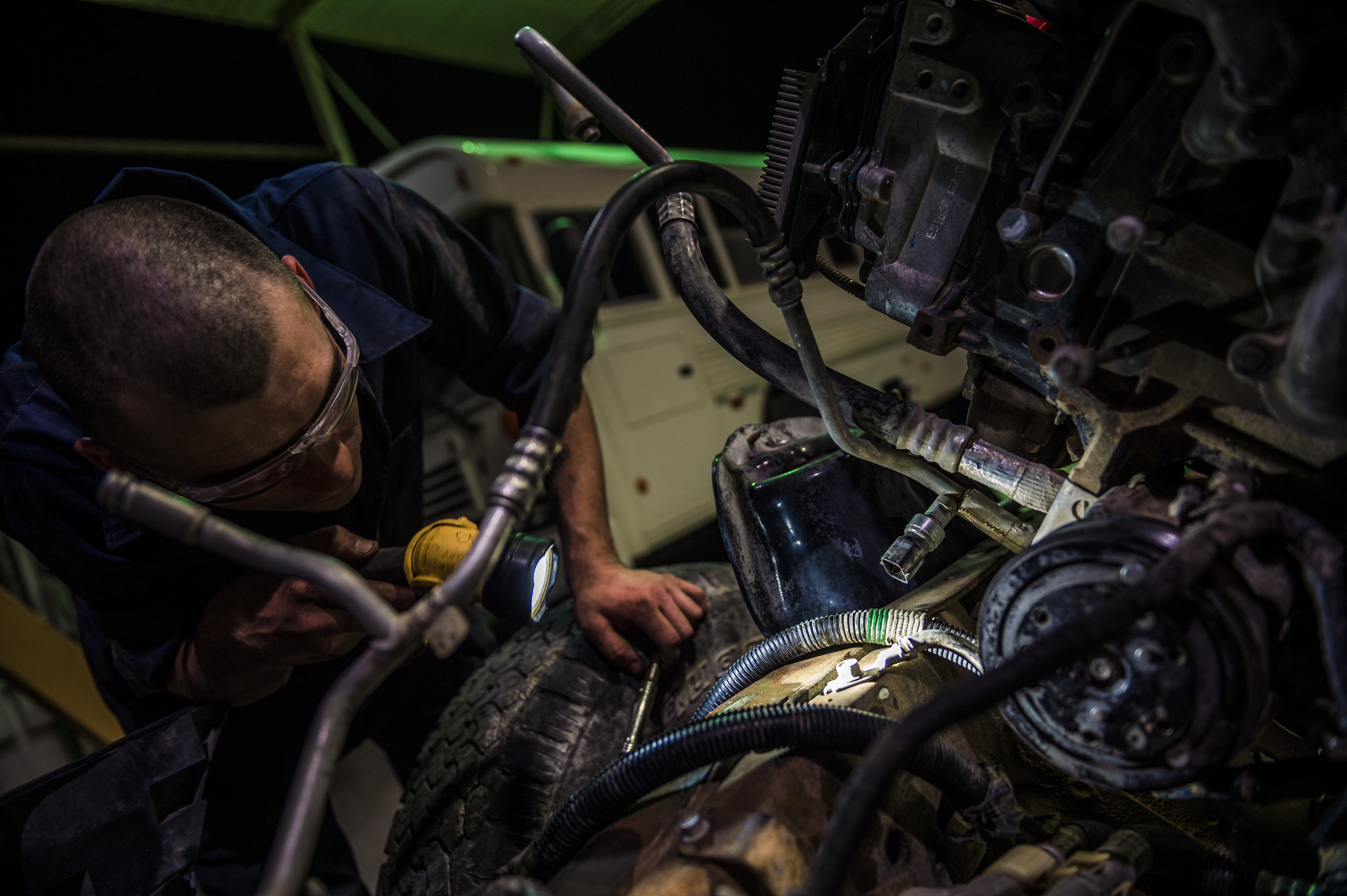 Mechanic enjoys fixing vehicles > U.S. Air Forces Central > Display