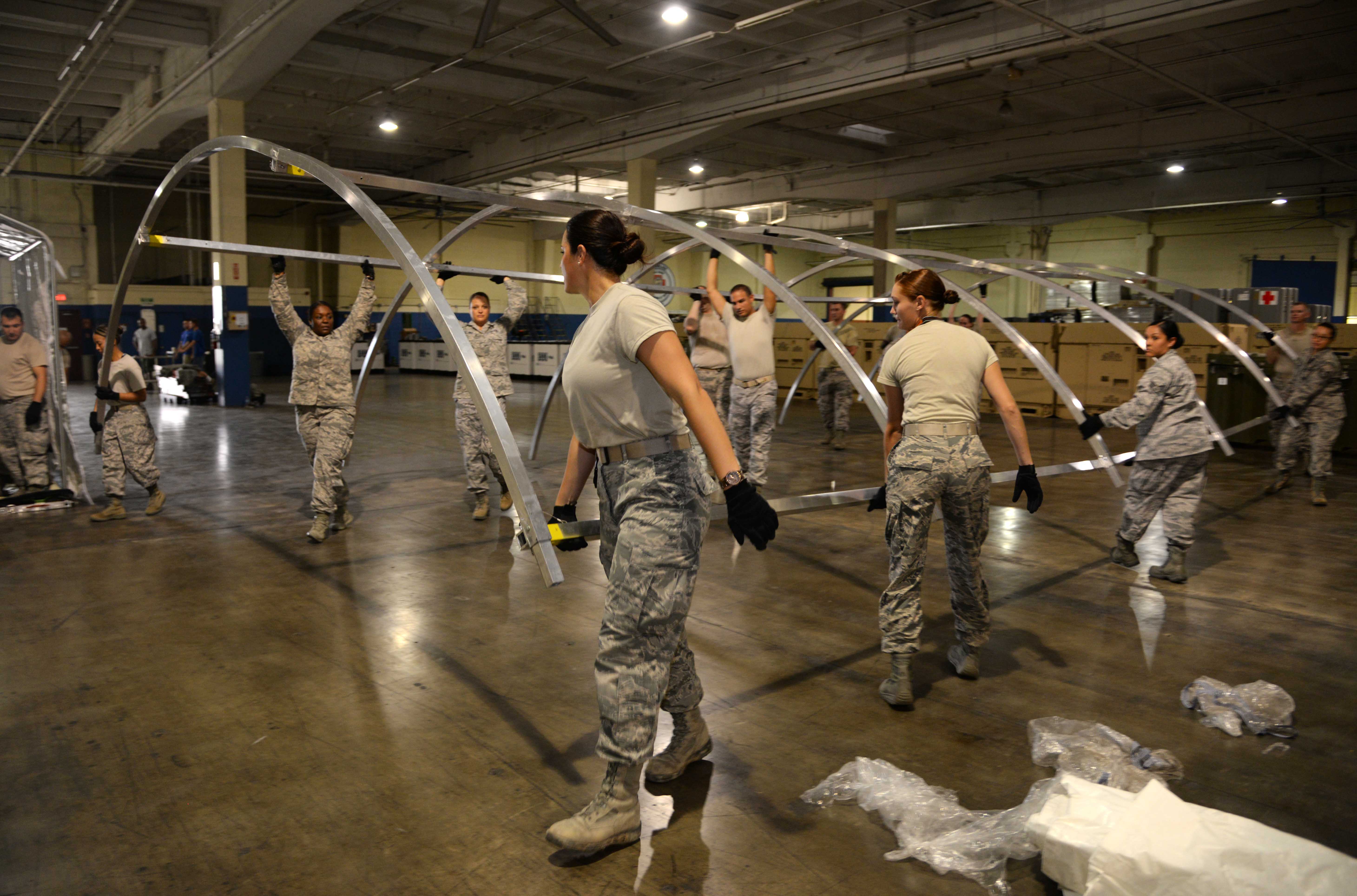 Lackland medical Airmen tackle response force training > Air Education ...