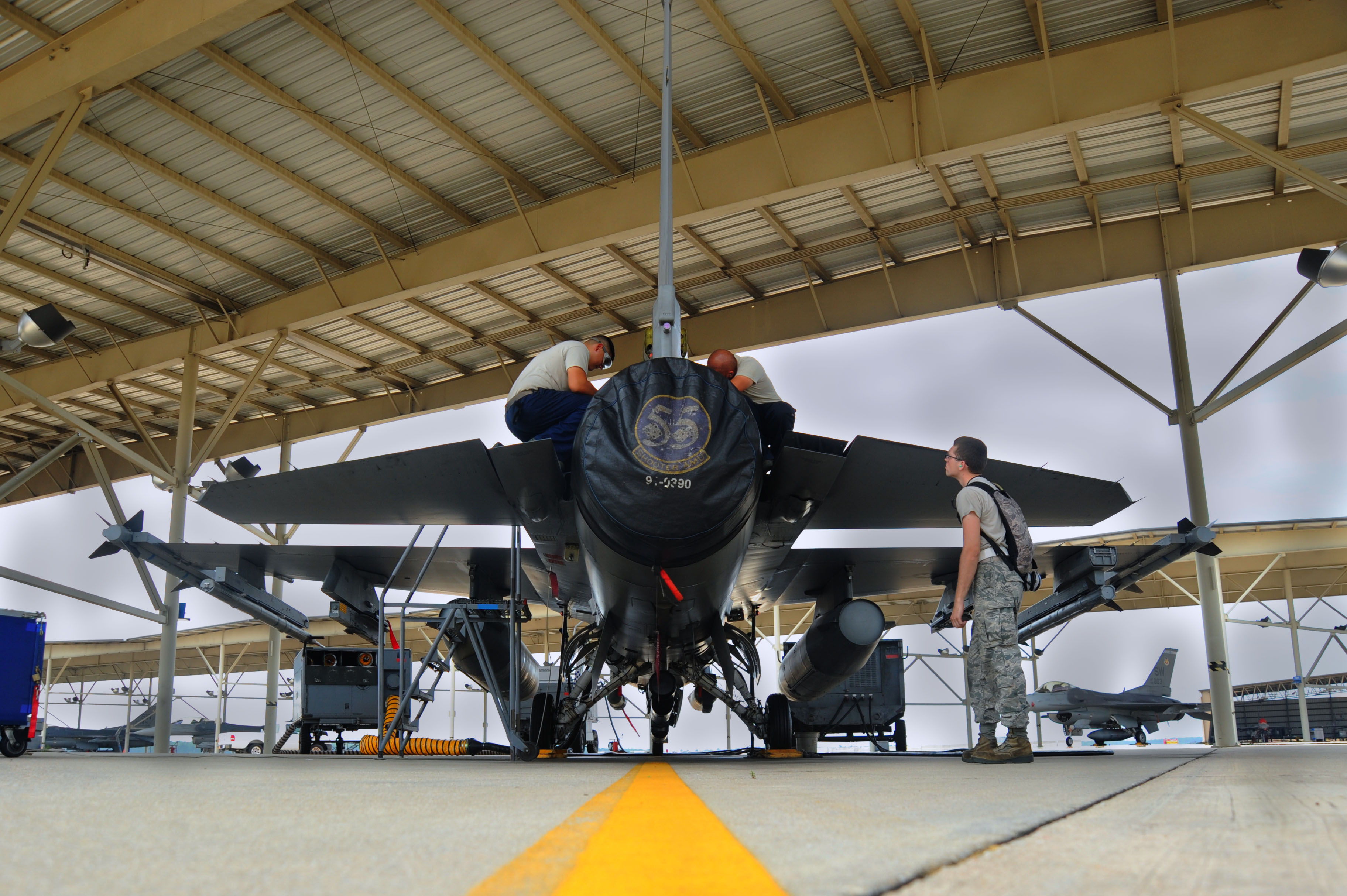 Team Shaw Airmen working hard