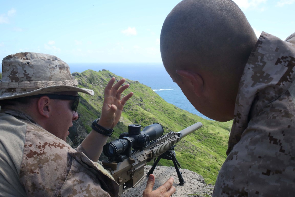High angle sniper shoot