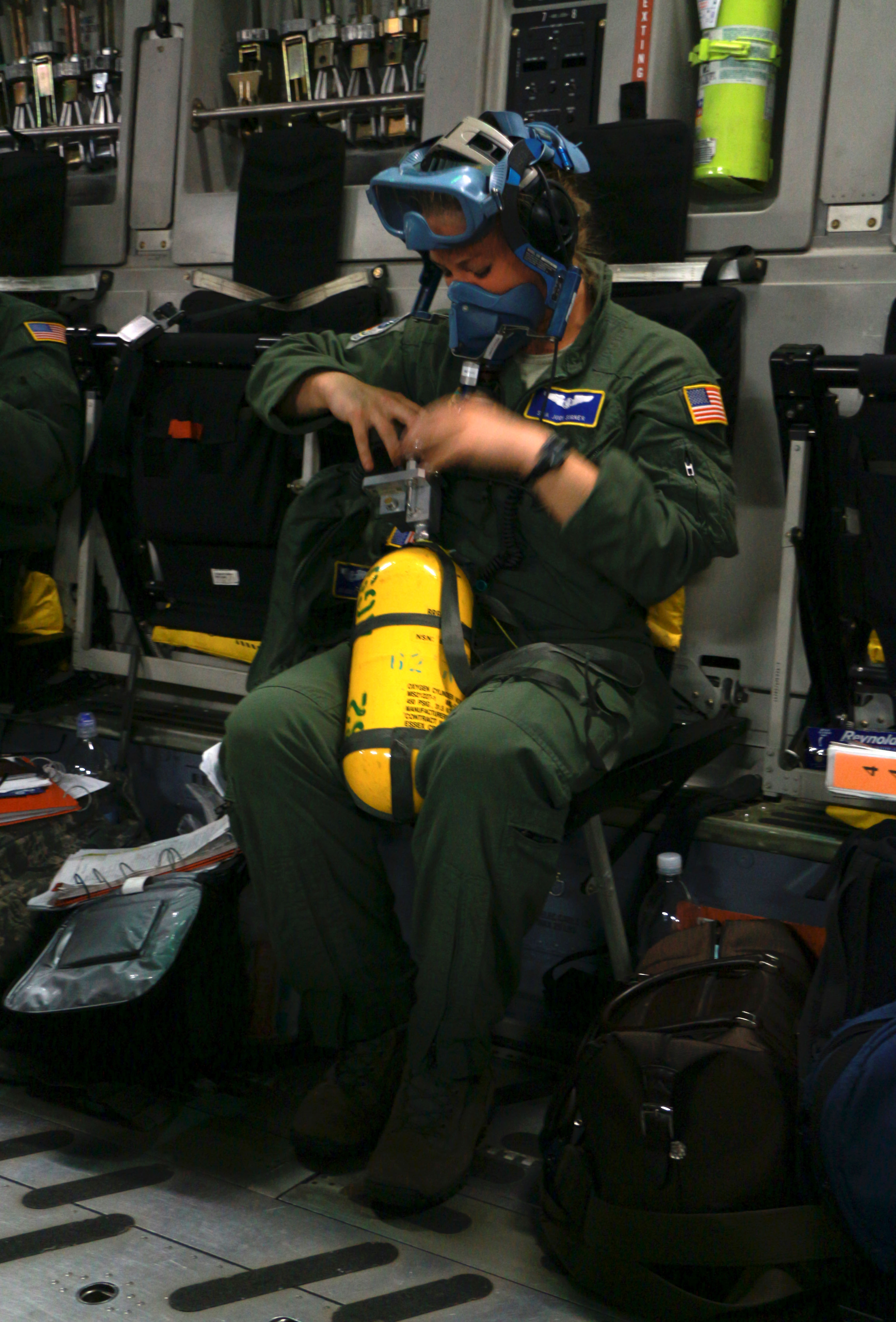 Aeromedical evacuation Reservists train on flight to and from Germany ...