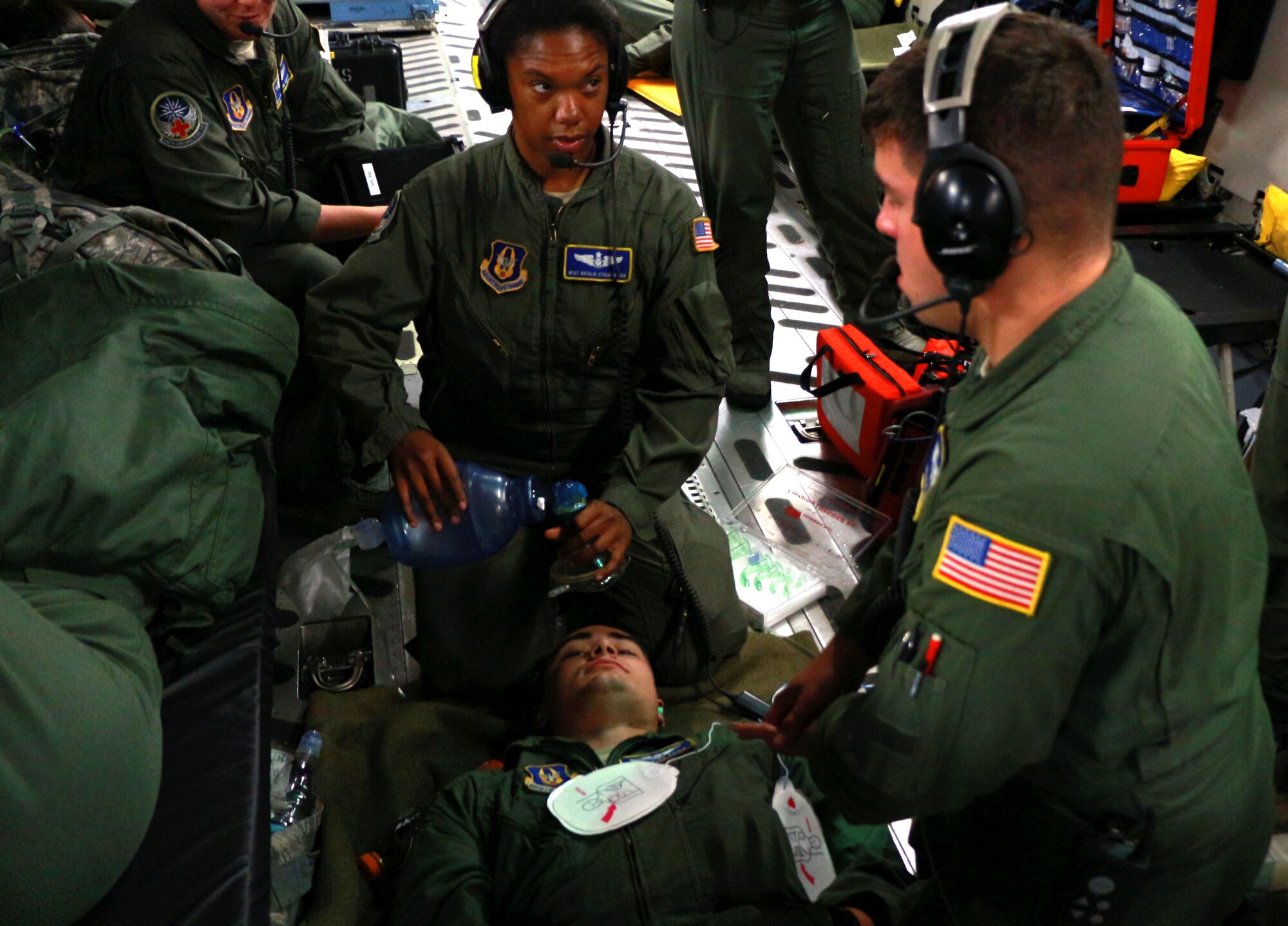 Aeromedical evacuation Reservists train on flight to and from Germany ...
