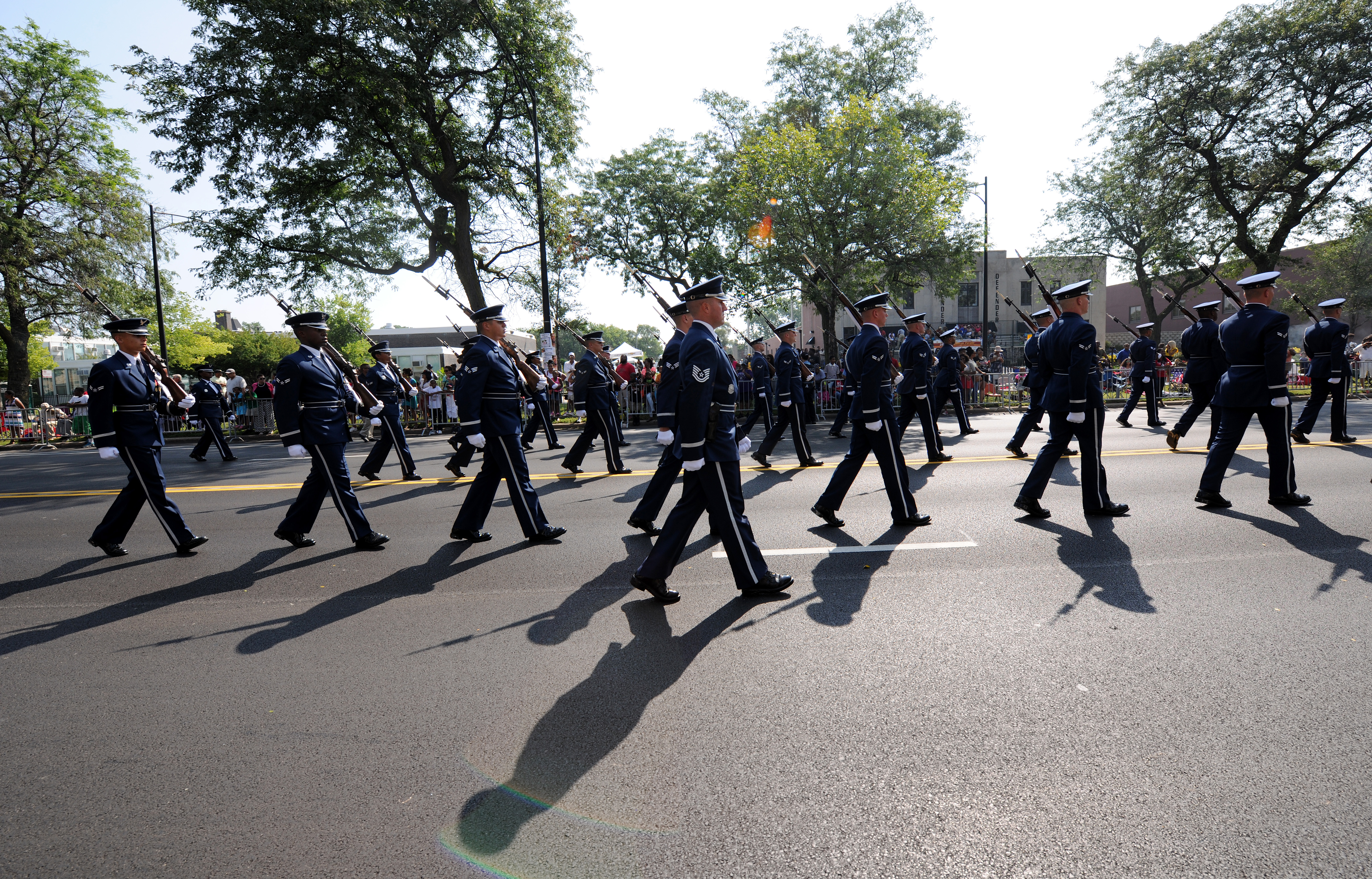 USAF Honor Guard march in Bud Billiken Parade > Air Force Honor Guard ...