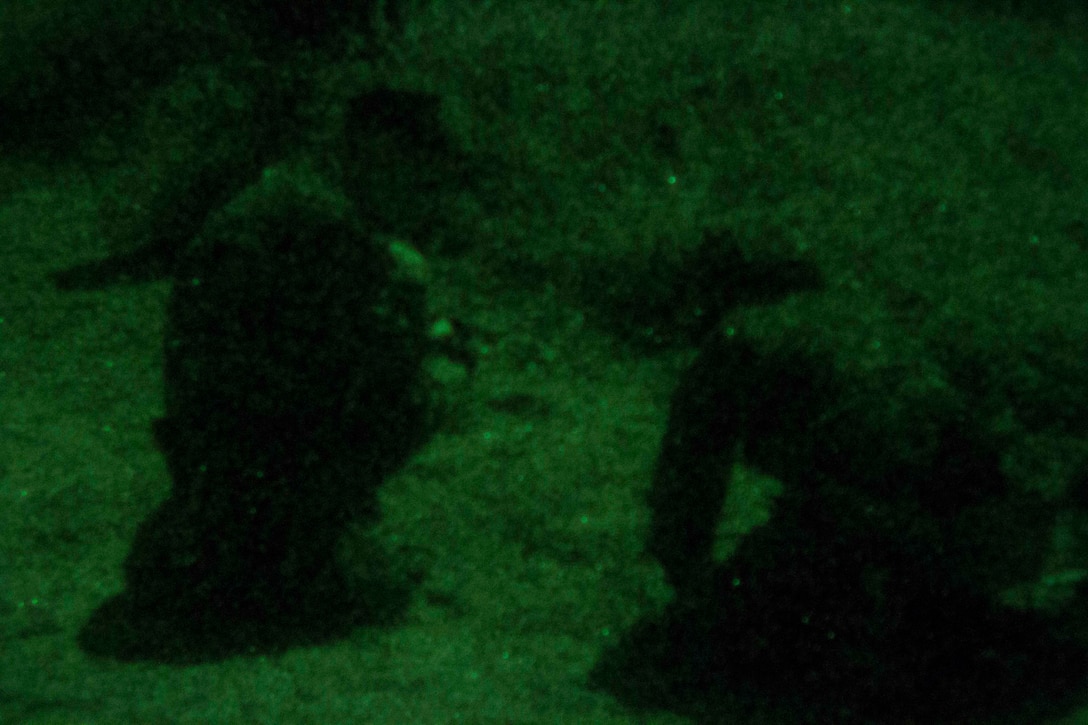 Combat tracking courses continue through the night